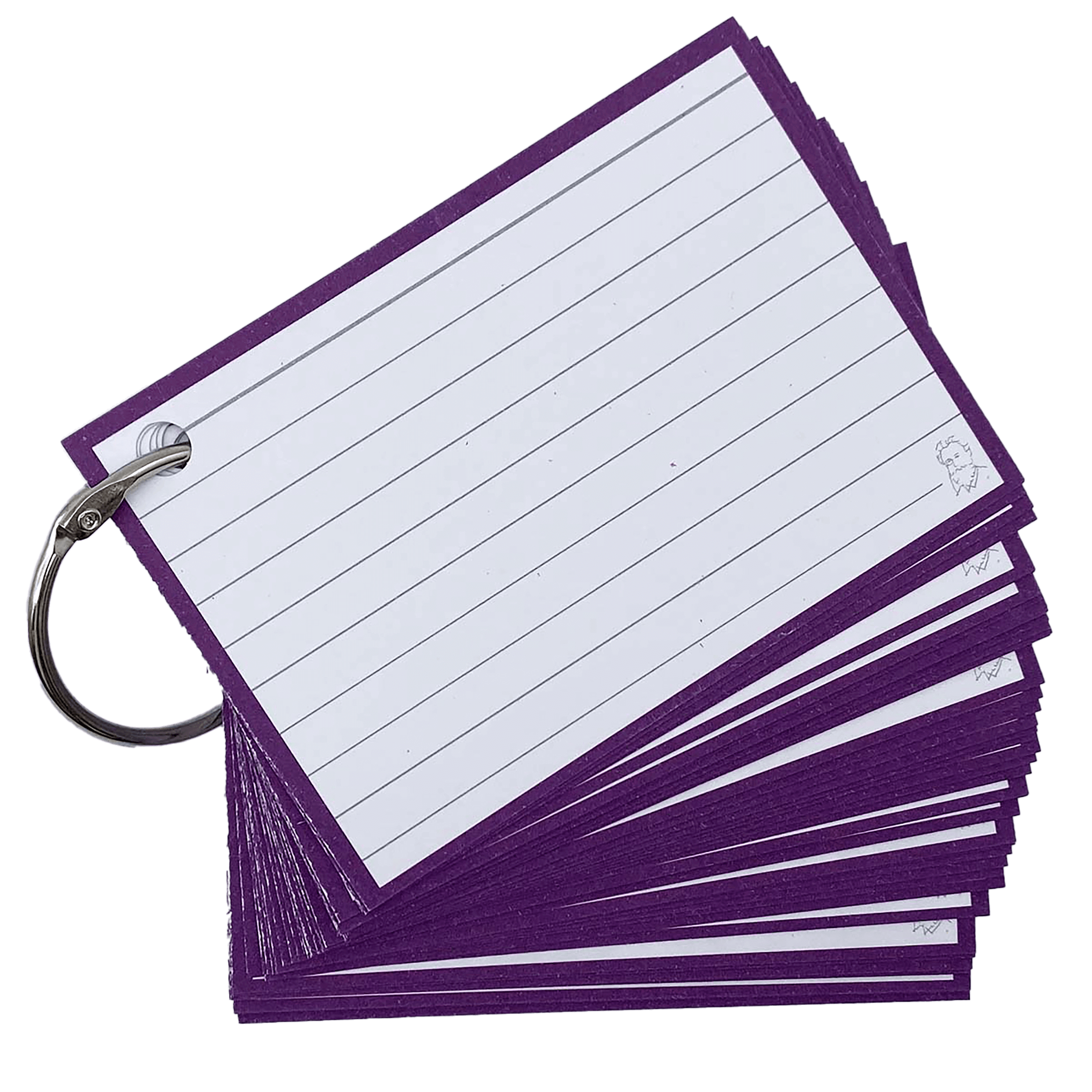 Ringen voor Flashcards Zilver - 5 stuks - Confetti Campus