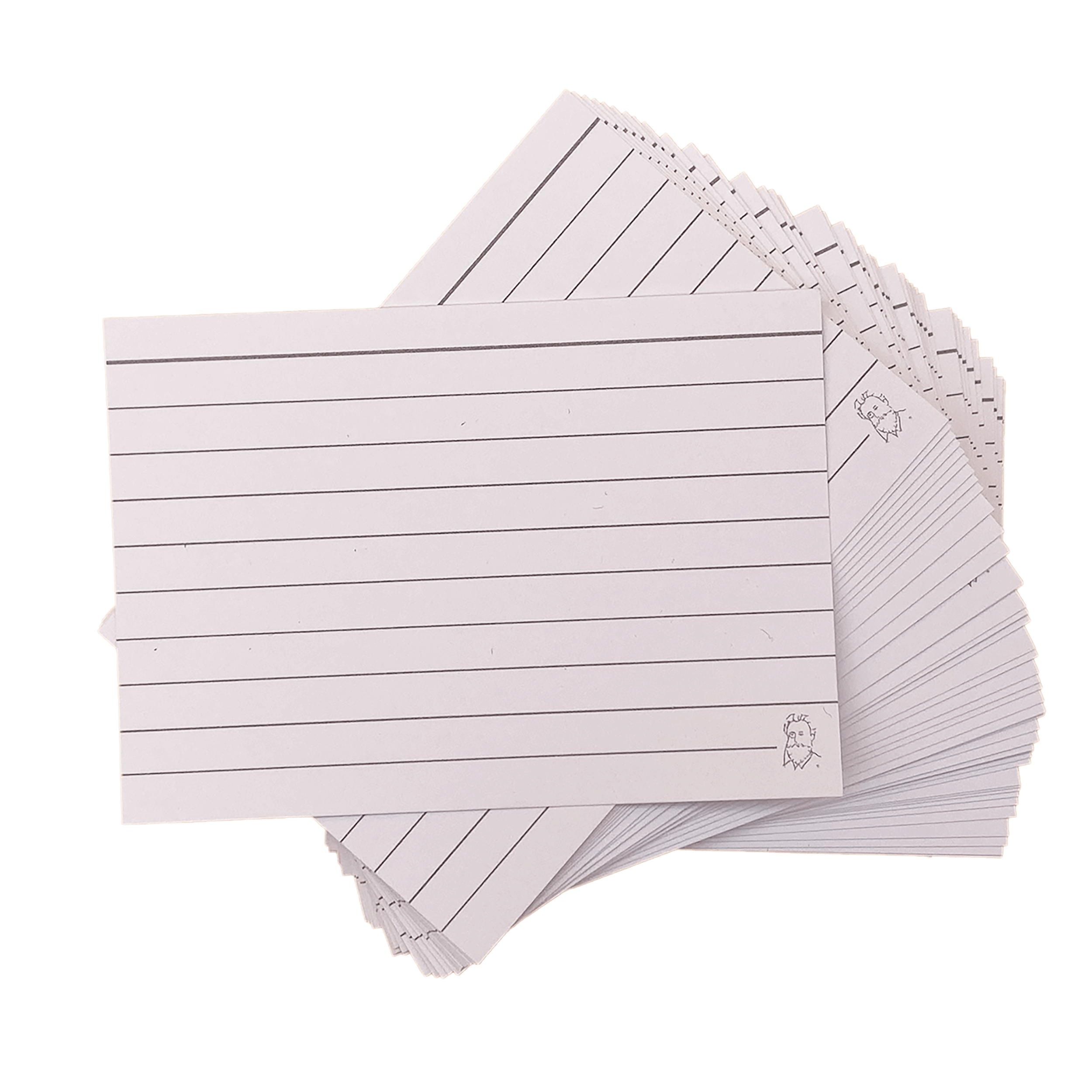 Leitner Flashcards A7 Gelinieerd Wit - Confetti Campus