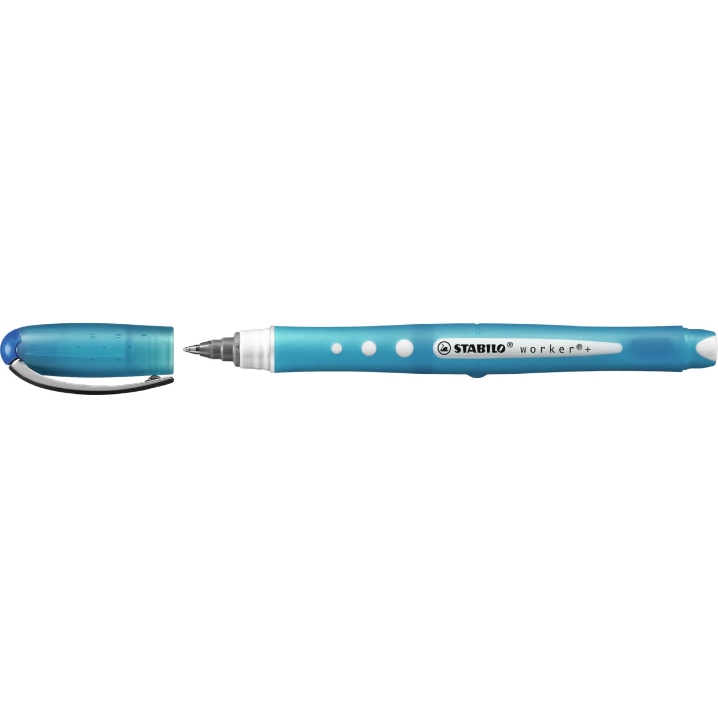 STABILO worker+ colorful Rollerball medium blauw - los exemplaar ...