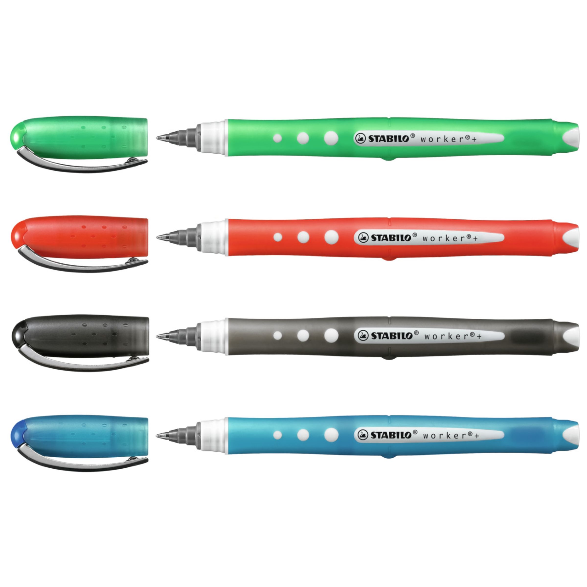 STABILO worker+ colorful Rollerball medium blauw - los exemplaar ...
