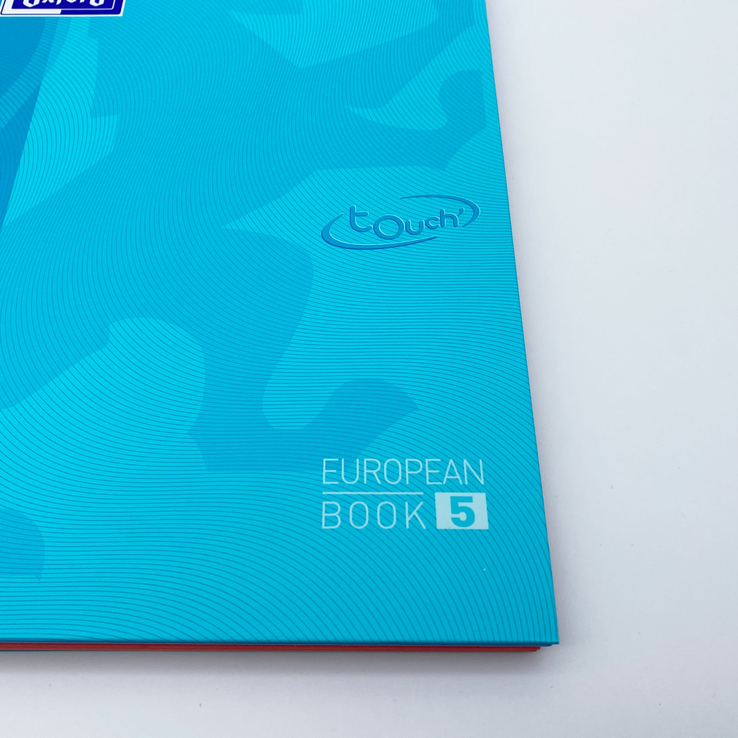 Oxford A4+ European Book 5 Hardcover Touch Geruit Pastel Blauw ...