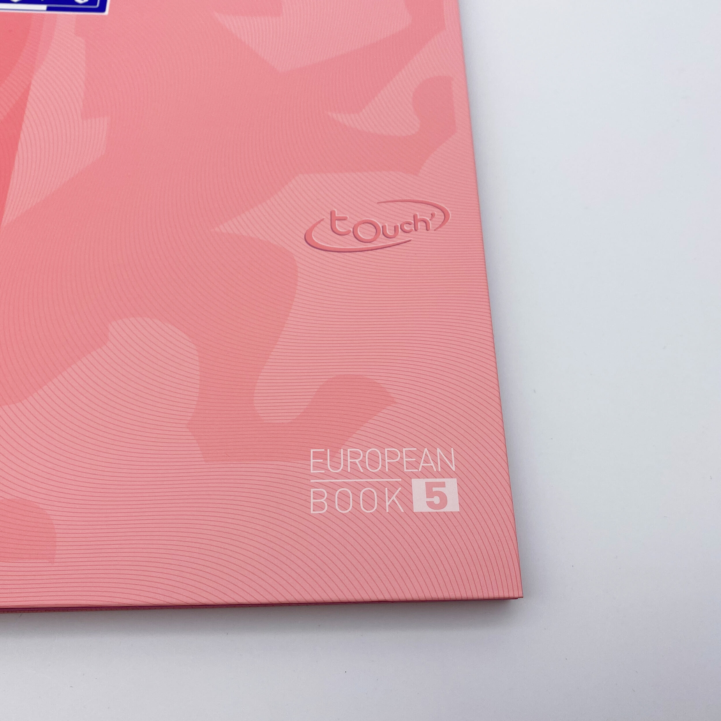 Oxford A4+ European Book 5 Hardcover Touch Geruit Pastel Roze ...