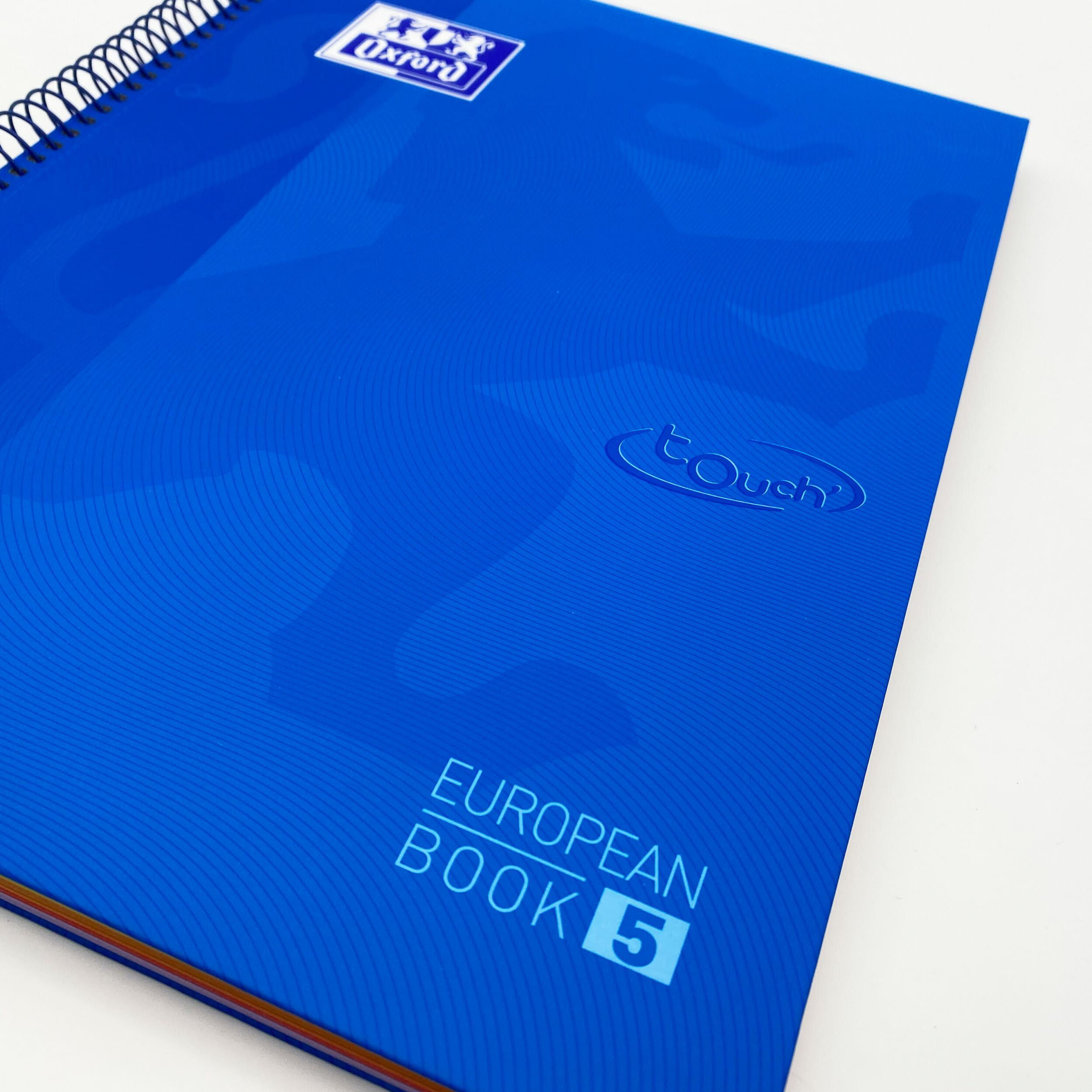 Oxford A4+ European Book 5 Hardcover Touch Geruit Blauw - Confetti Campus