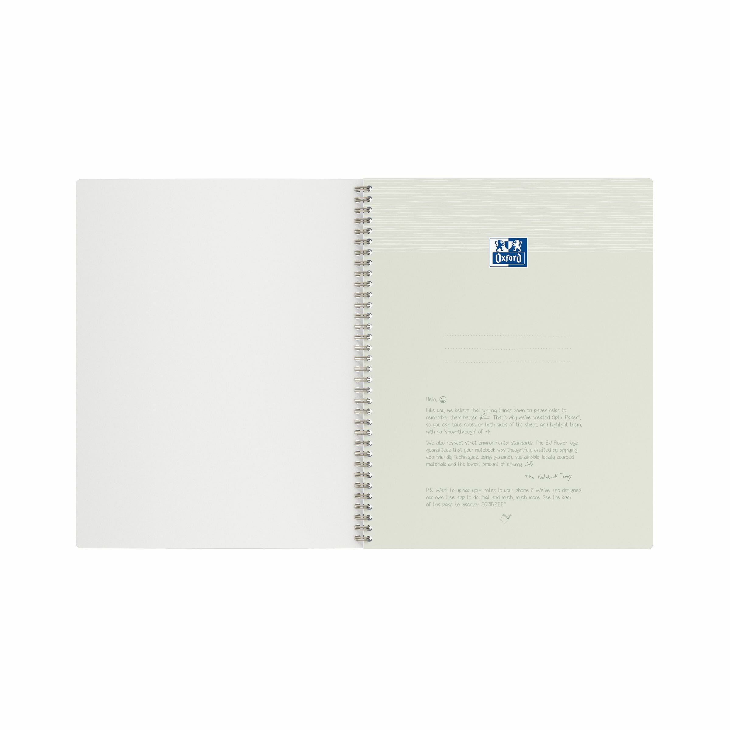 Oxford Notebook Origins A4 Geruit Groen - Confetti Campus