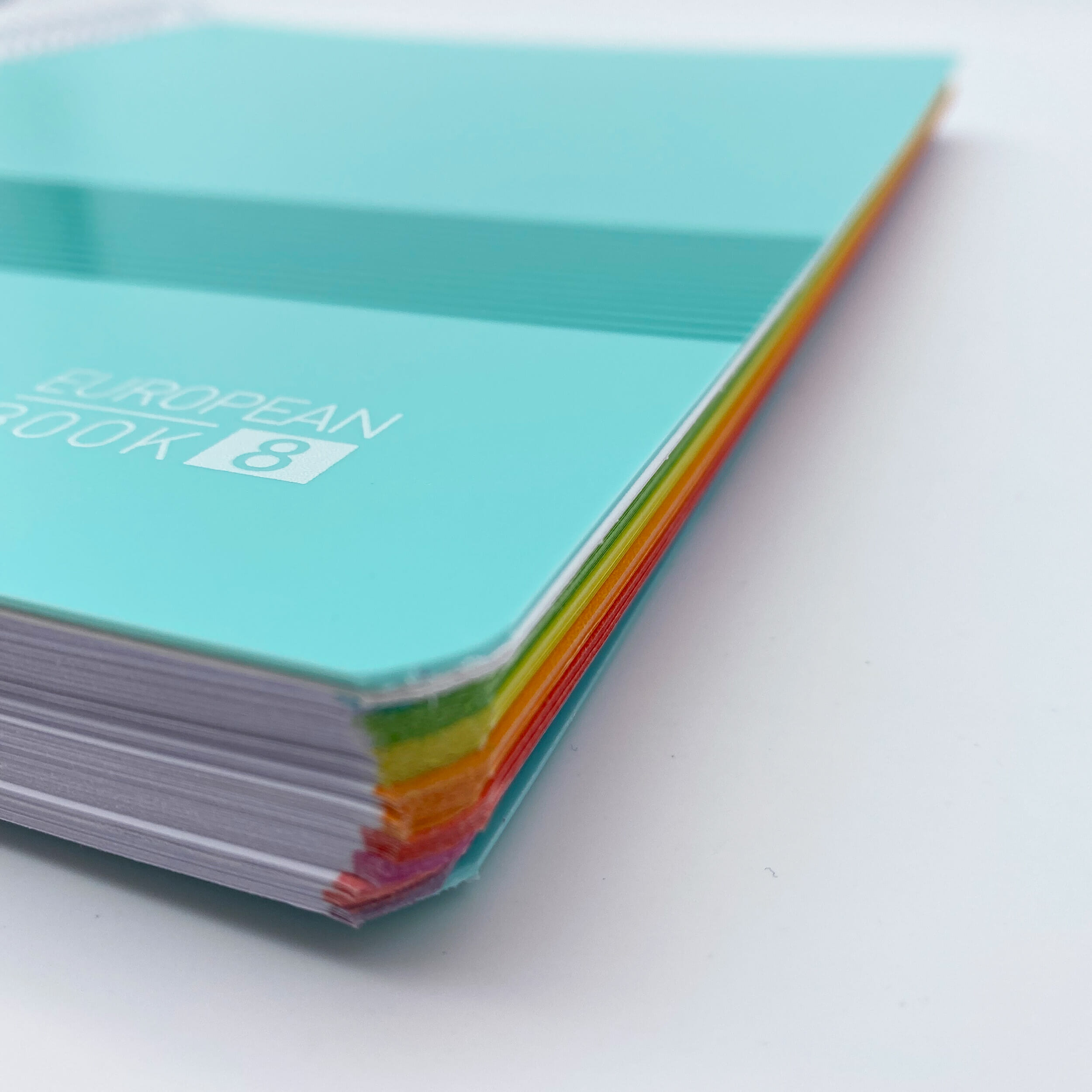 Oxford A4+ European Book 8 Hardcover Geruit Pastel Blauw