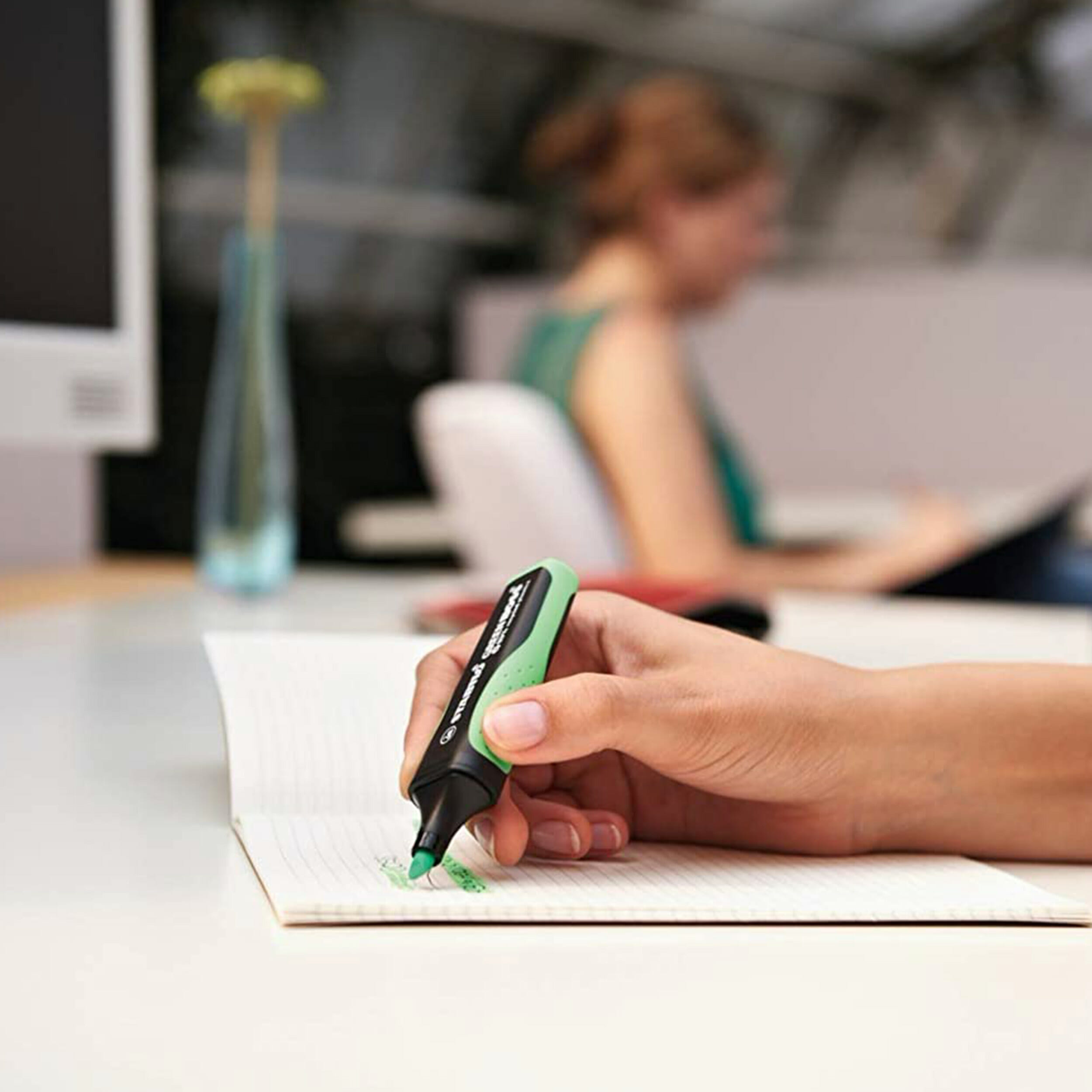 STABILO GREEN BOSS Milieuvriendelijke Markeerstift Groen Enkele Stift