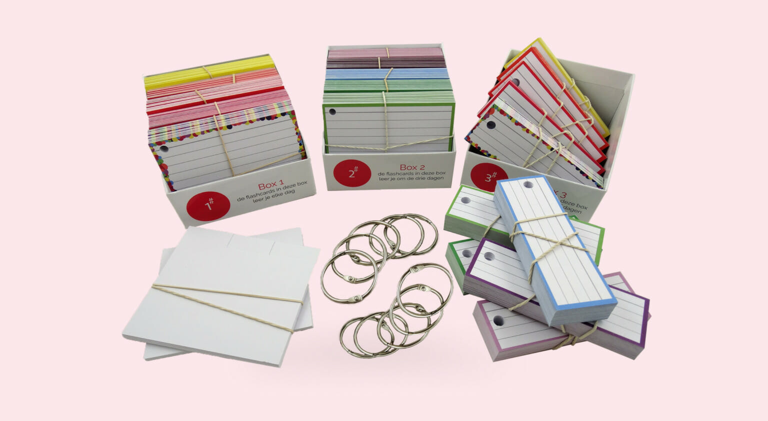 Examenpakket 1000 Leitner Flashcards - Confetti Campus