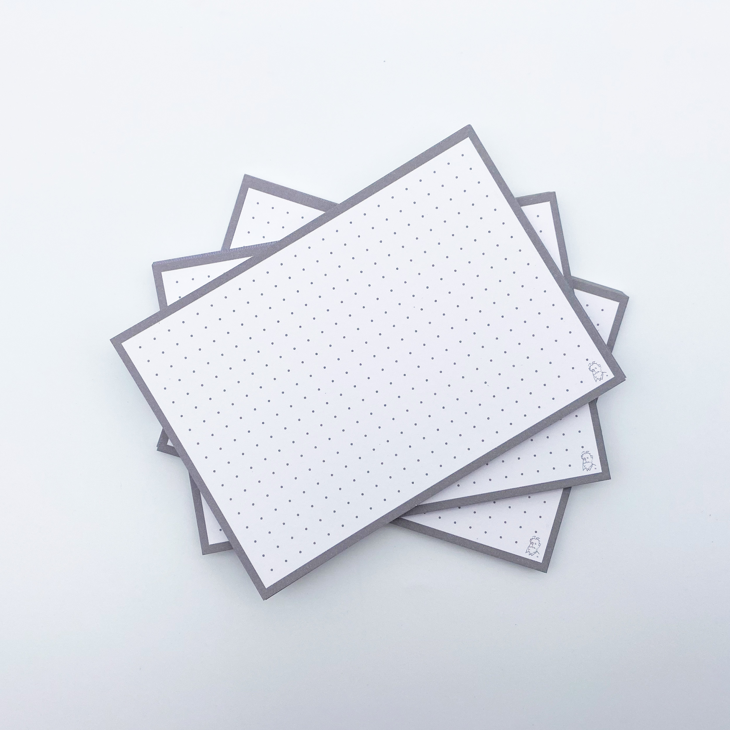 Leitner Flashcards A6 Steen Grijs Dotted - Confetti Campus
