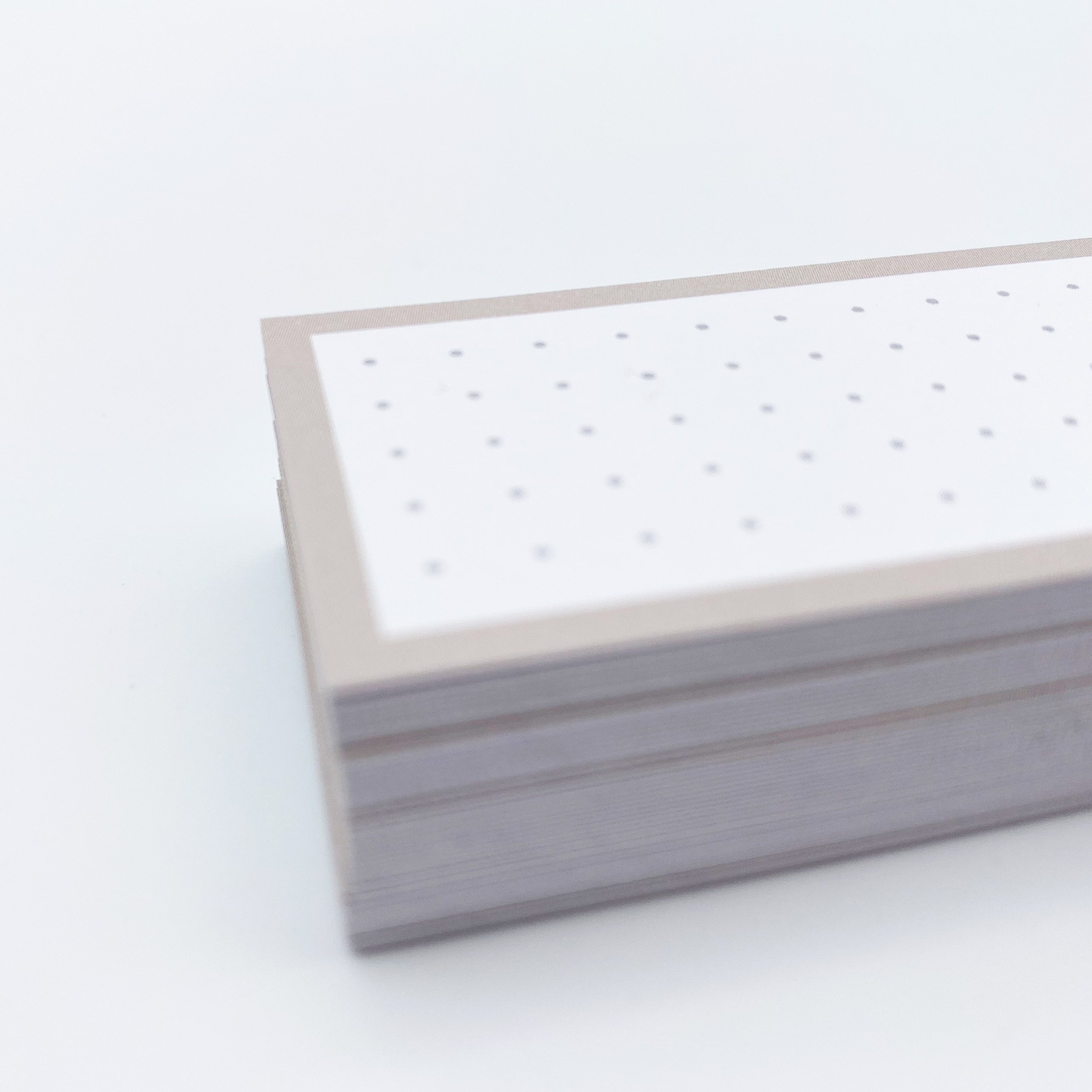 Leitner Flashcards Half Dotted Zand Beige - Confetti Campus