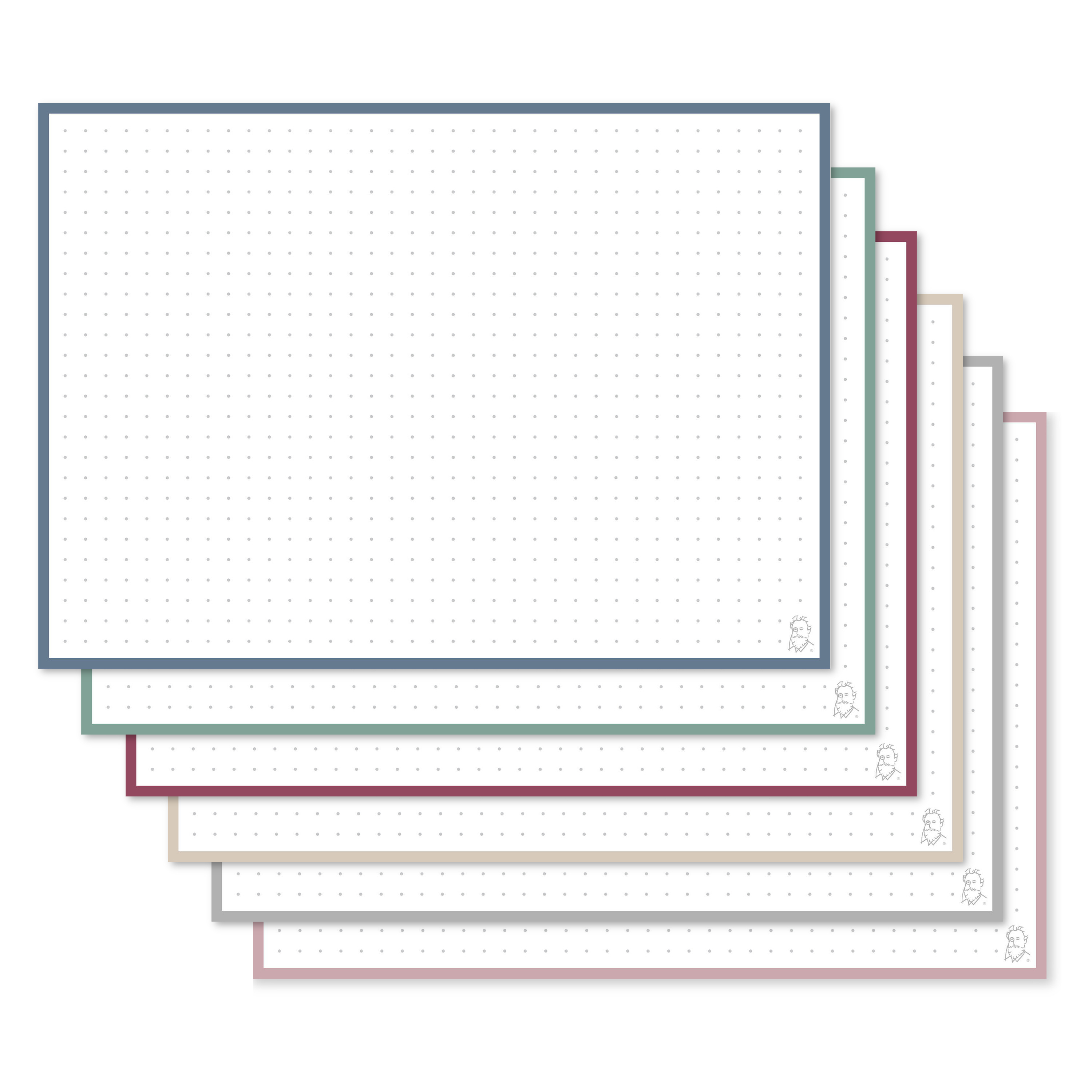 Leitner Flashcards A5 Dotted Mix 6 kleuren - Confetti Campus