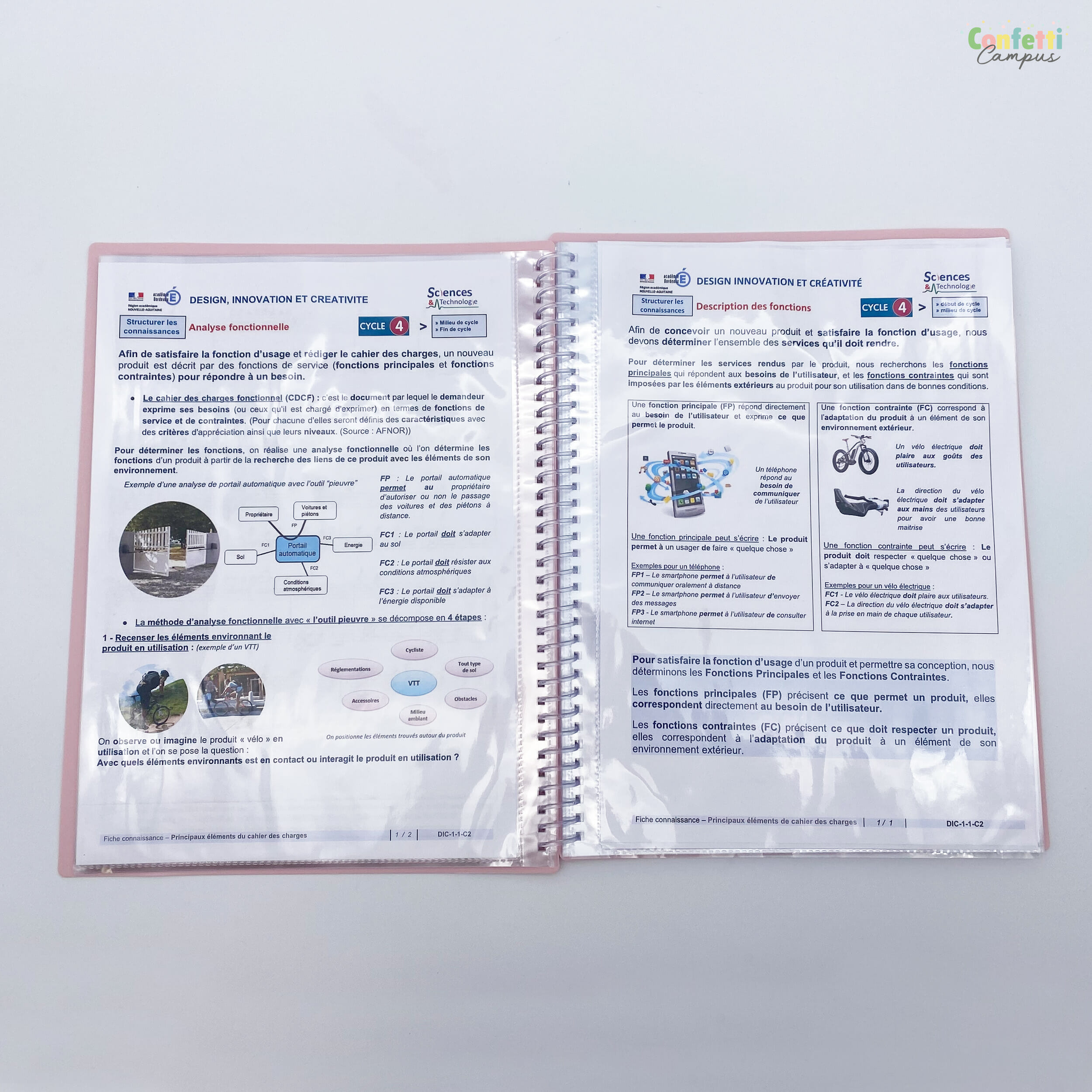 Oxford Showtas Portfolio A4 40 Insteekhoezen Pastel Geel - Confetti Campus