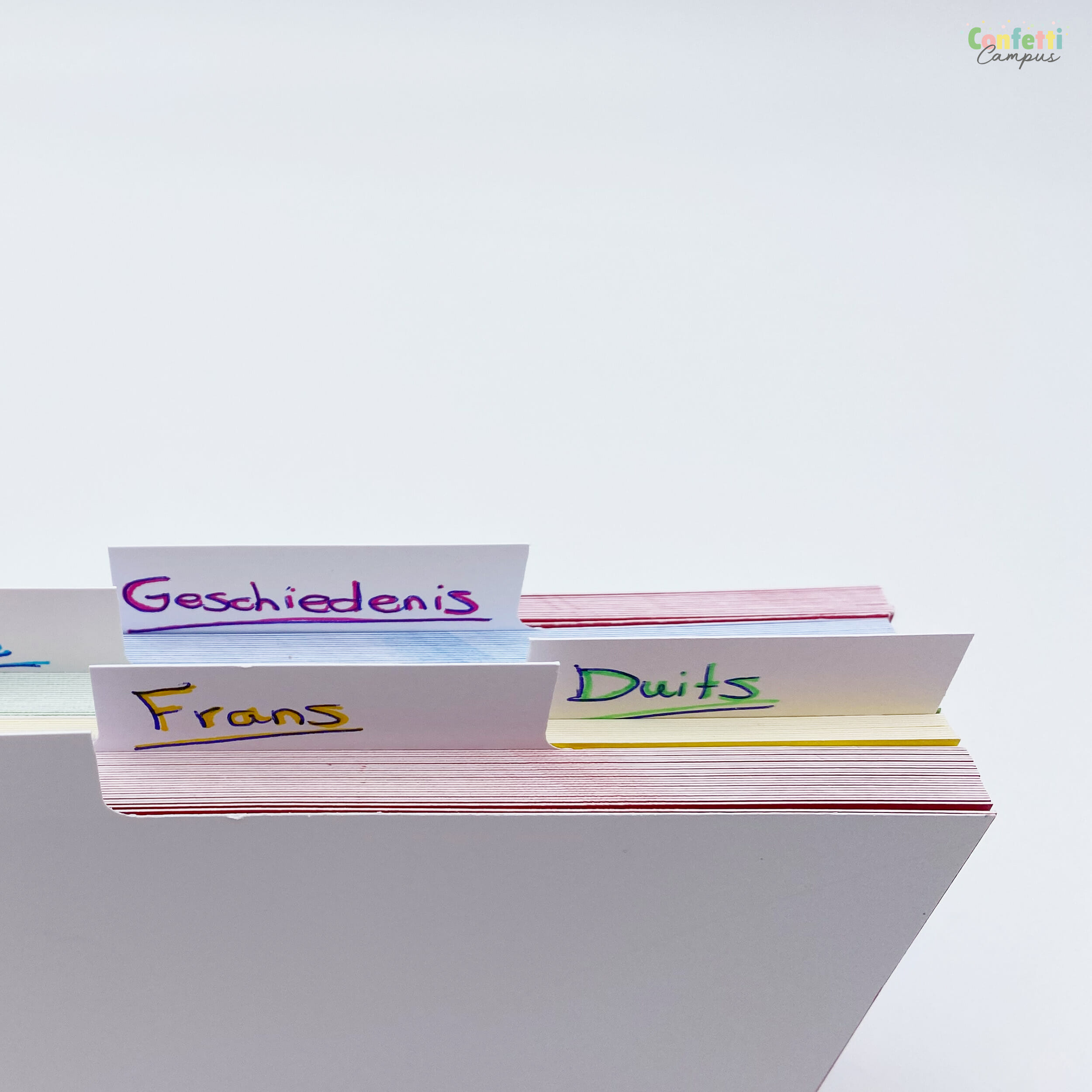 Flashcards Tabs A7 Formaat - Set van 12
