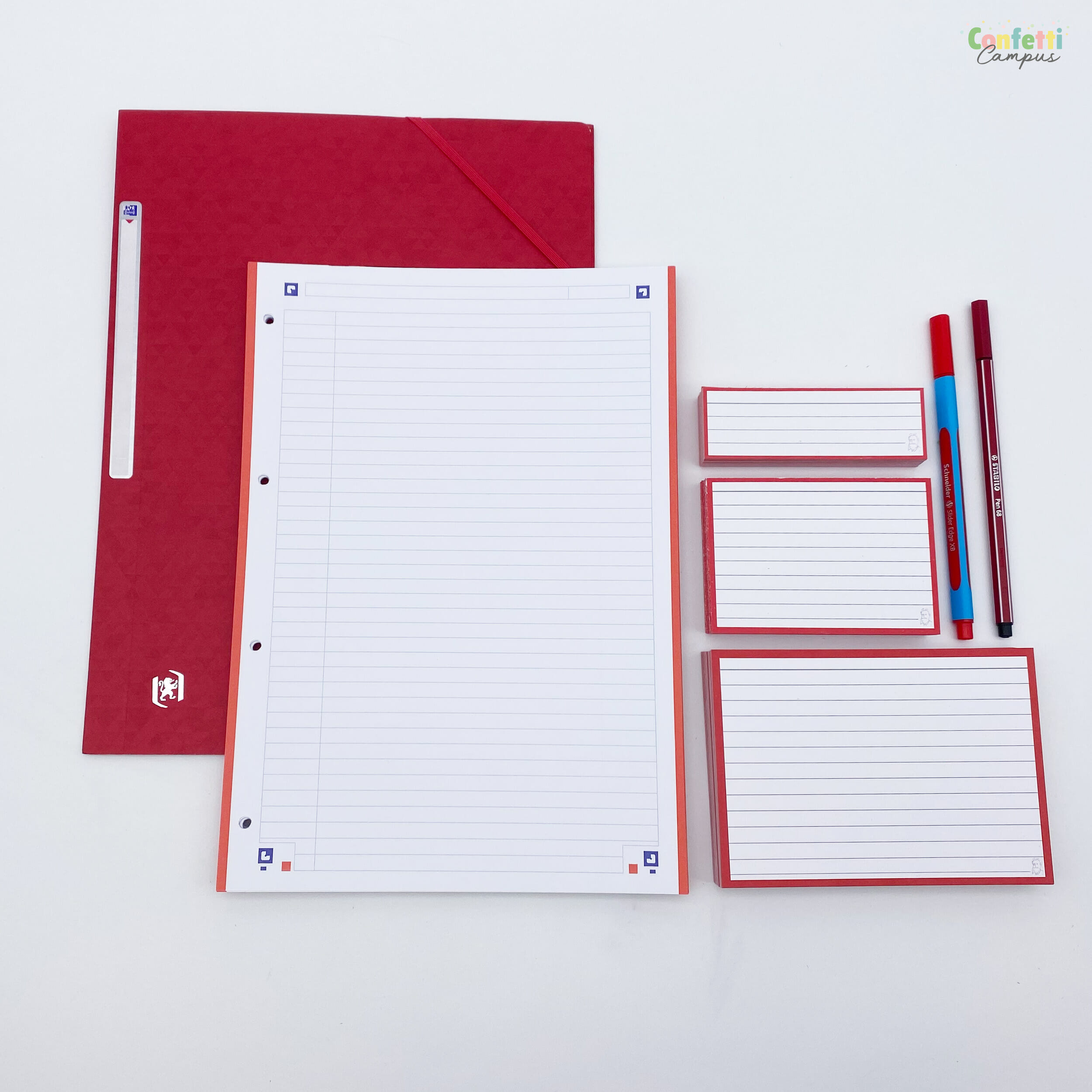 Pretty Notes & Flashcards Rood - Compleet pakket 10% sale