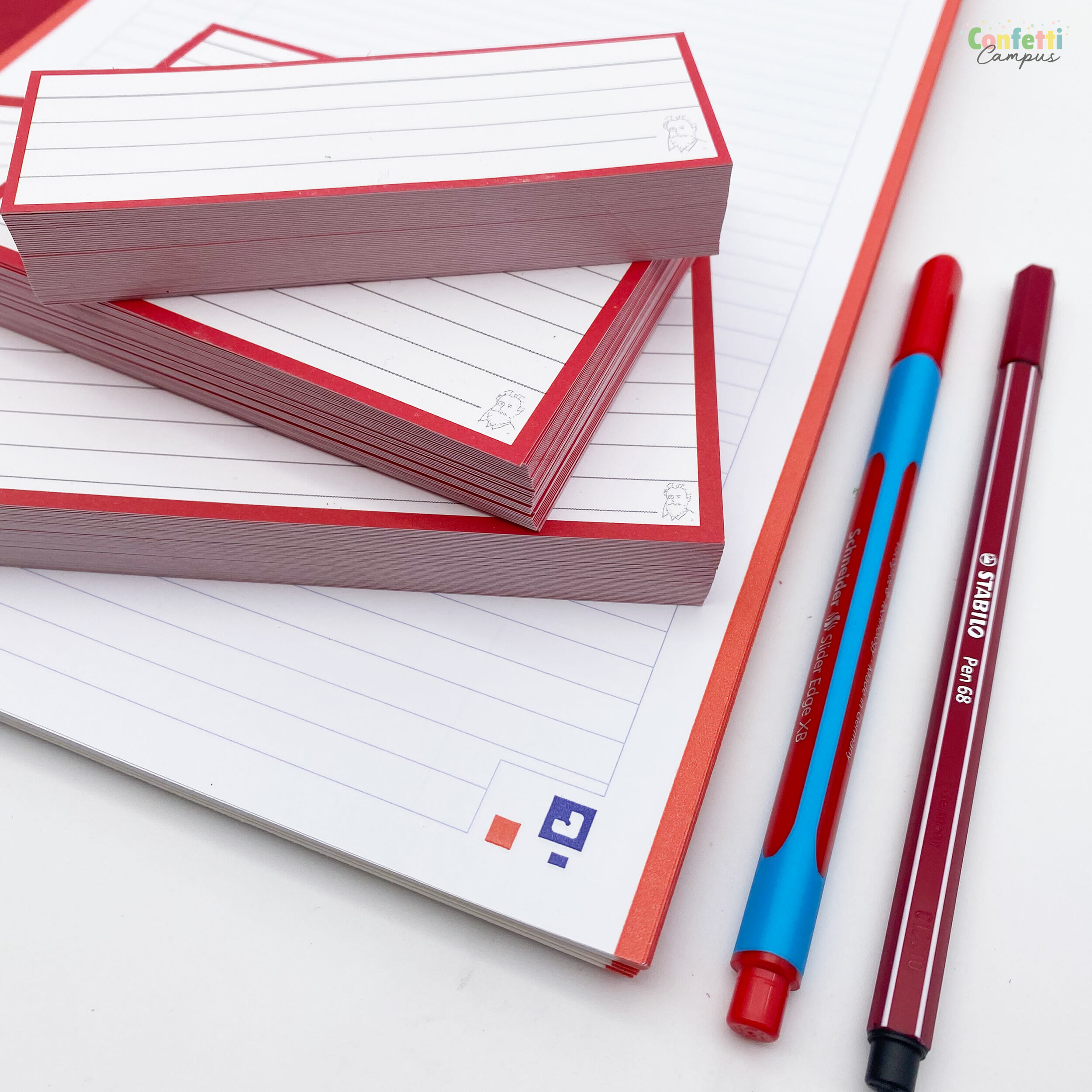 Pretty Notes & Flashcards Rood - Compleet pakket 10% sale
