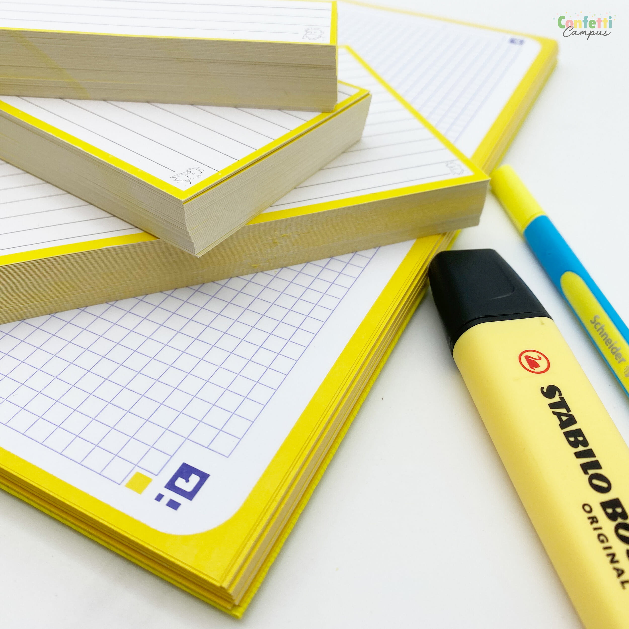 Pretty Notes & Flashcards Geel - Compleet pakket 10% sale