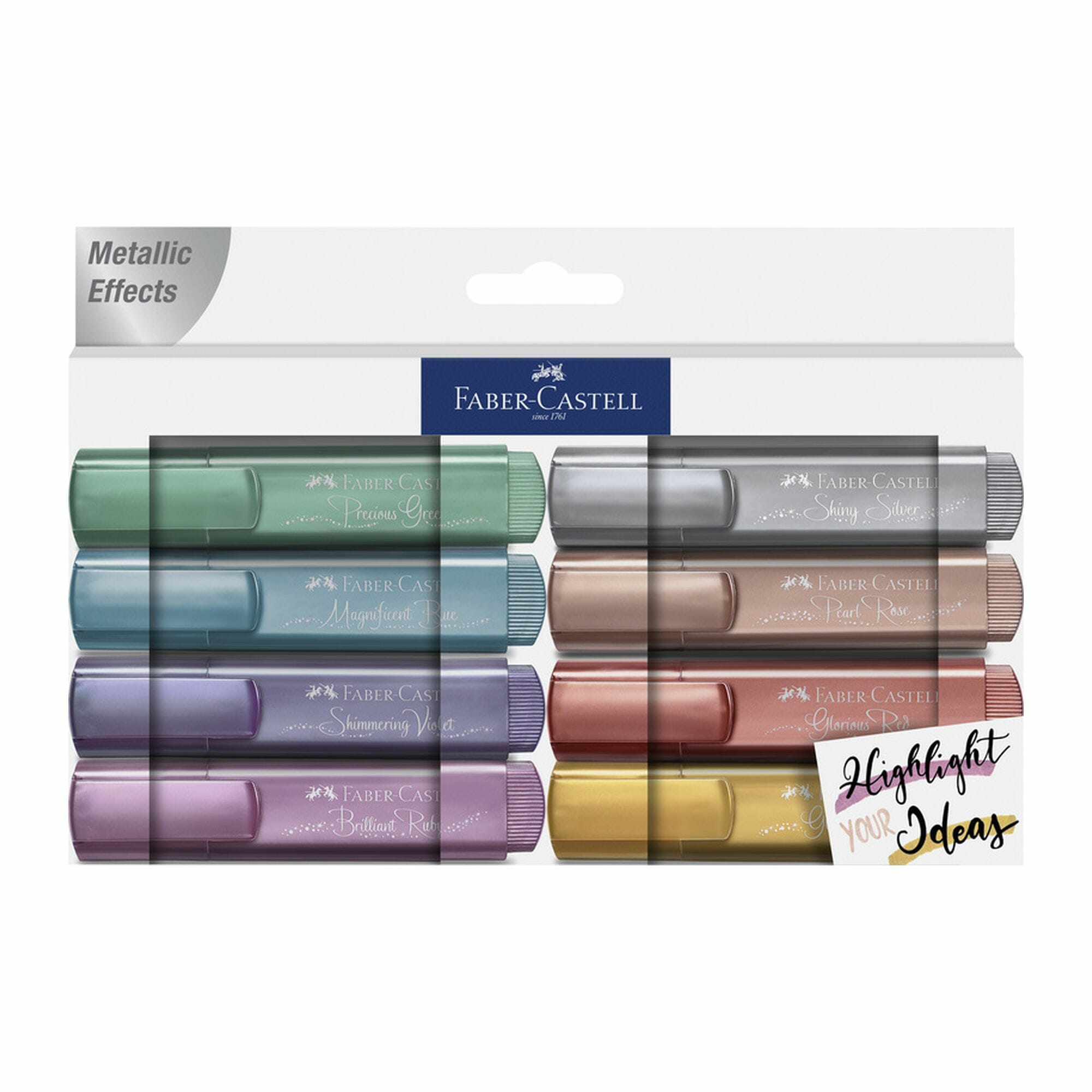 Faber-Castell Metallic Markers Set 8 Kleuren - Confetti Campus