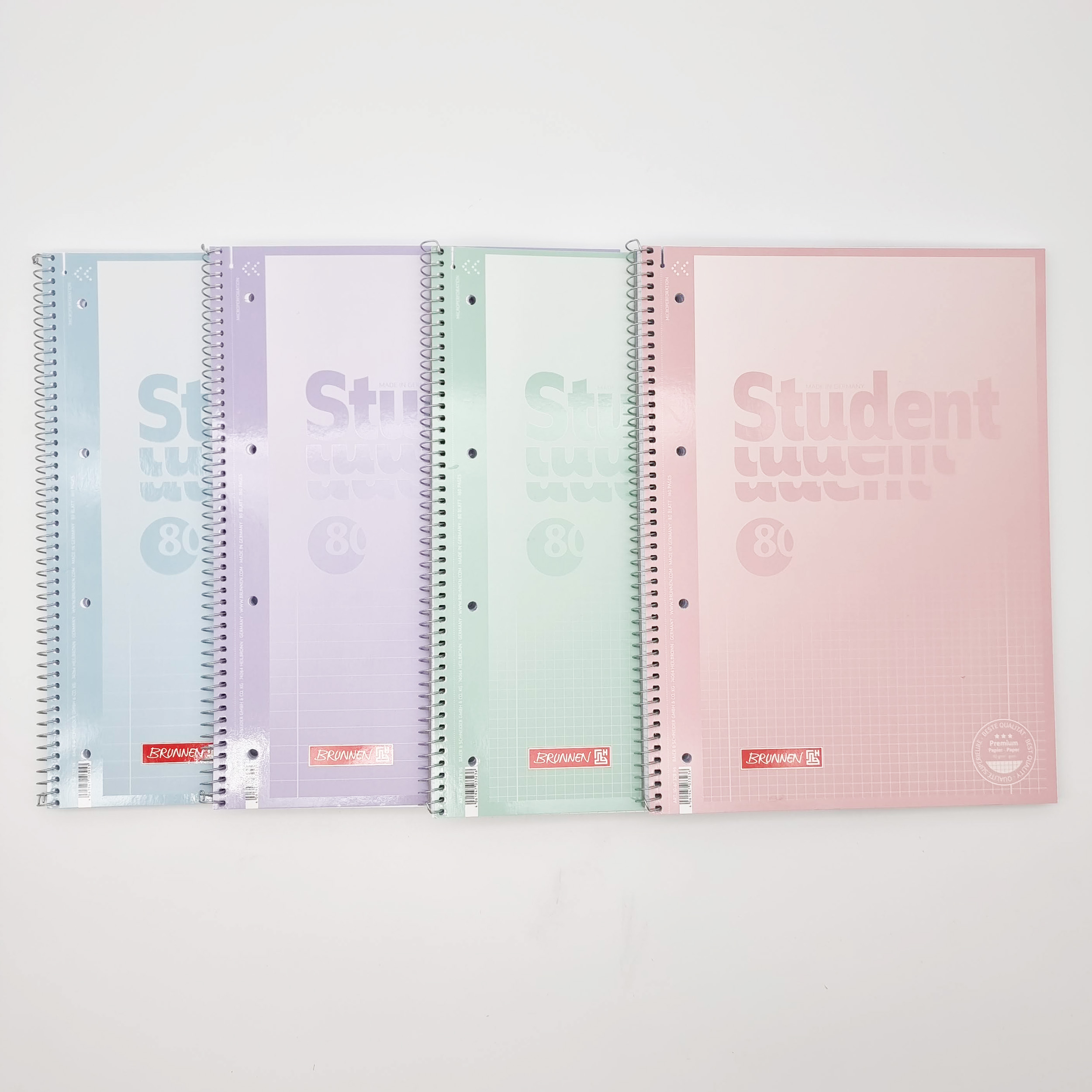 Voordeelset 4 Brunnen A4 Collegeblokken - 15% korting