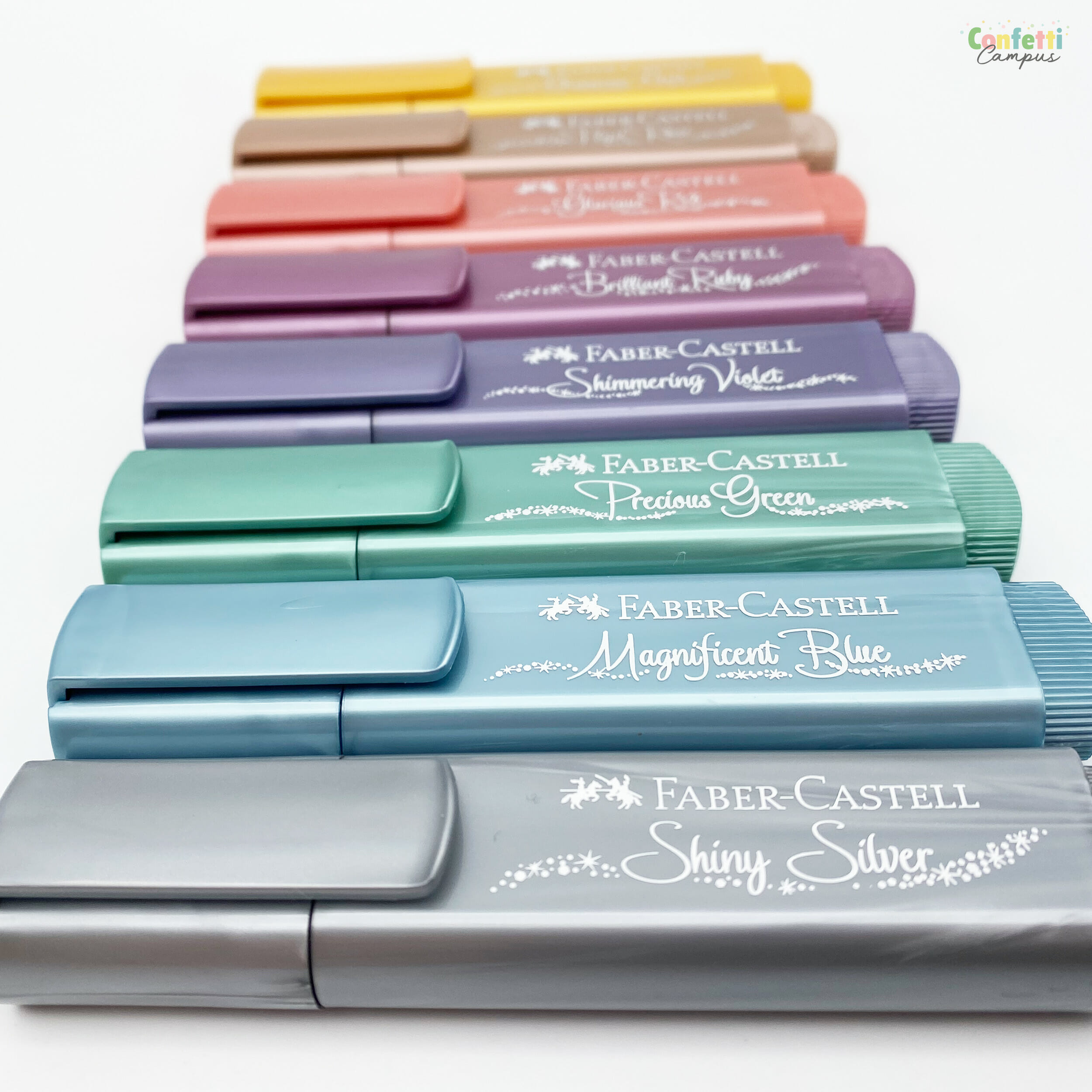 Faber-Castell Metallic Markers Set 8 Kleuren - Confetti Campus