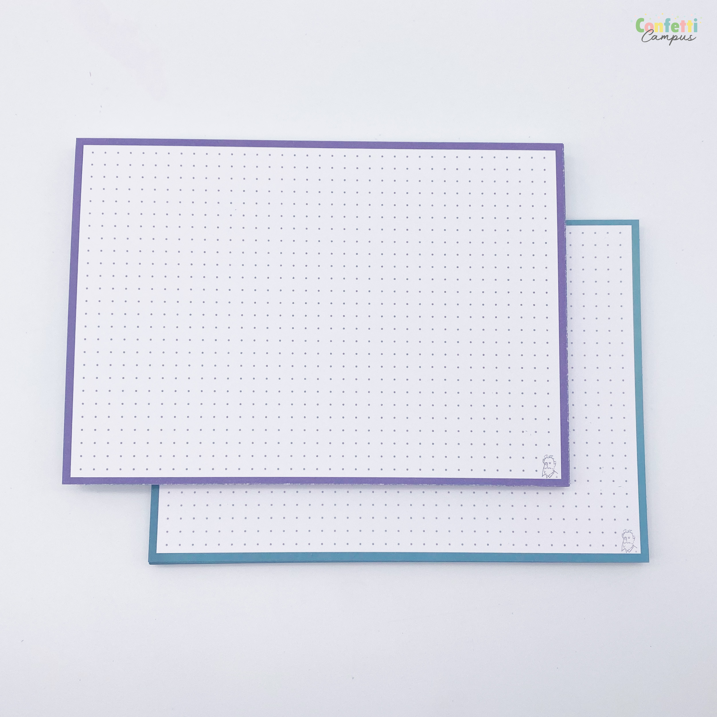 Leitner Flashcards A5 Duo Dotted Lavender Sunset