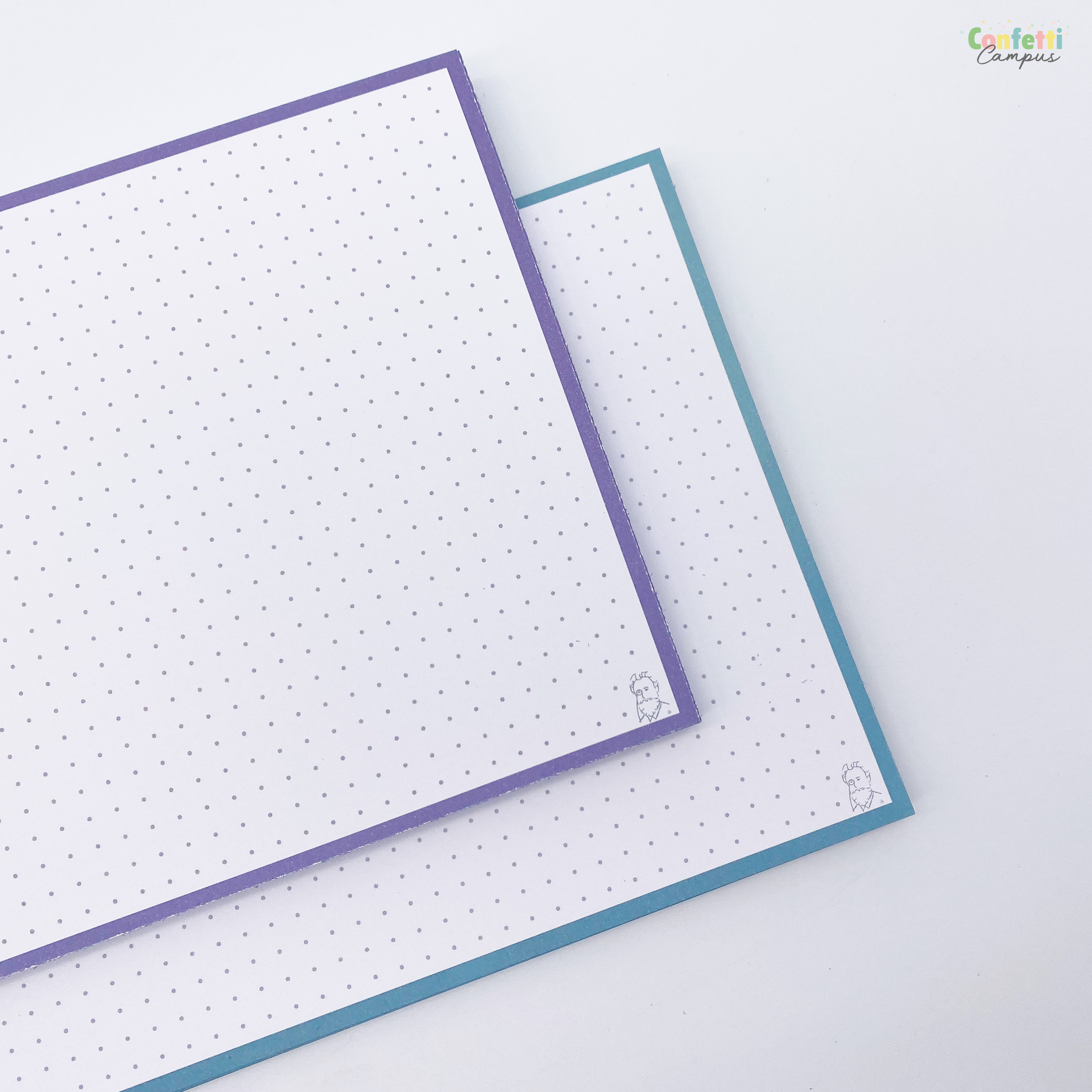 Leitner Flashcards A5 Duo Dotted Lavender Sunset