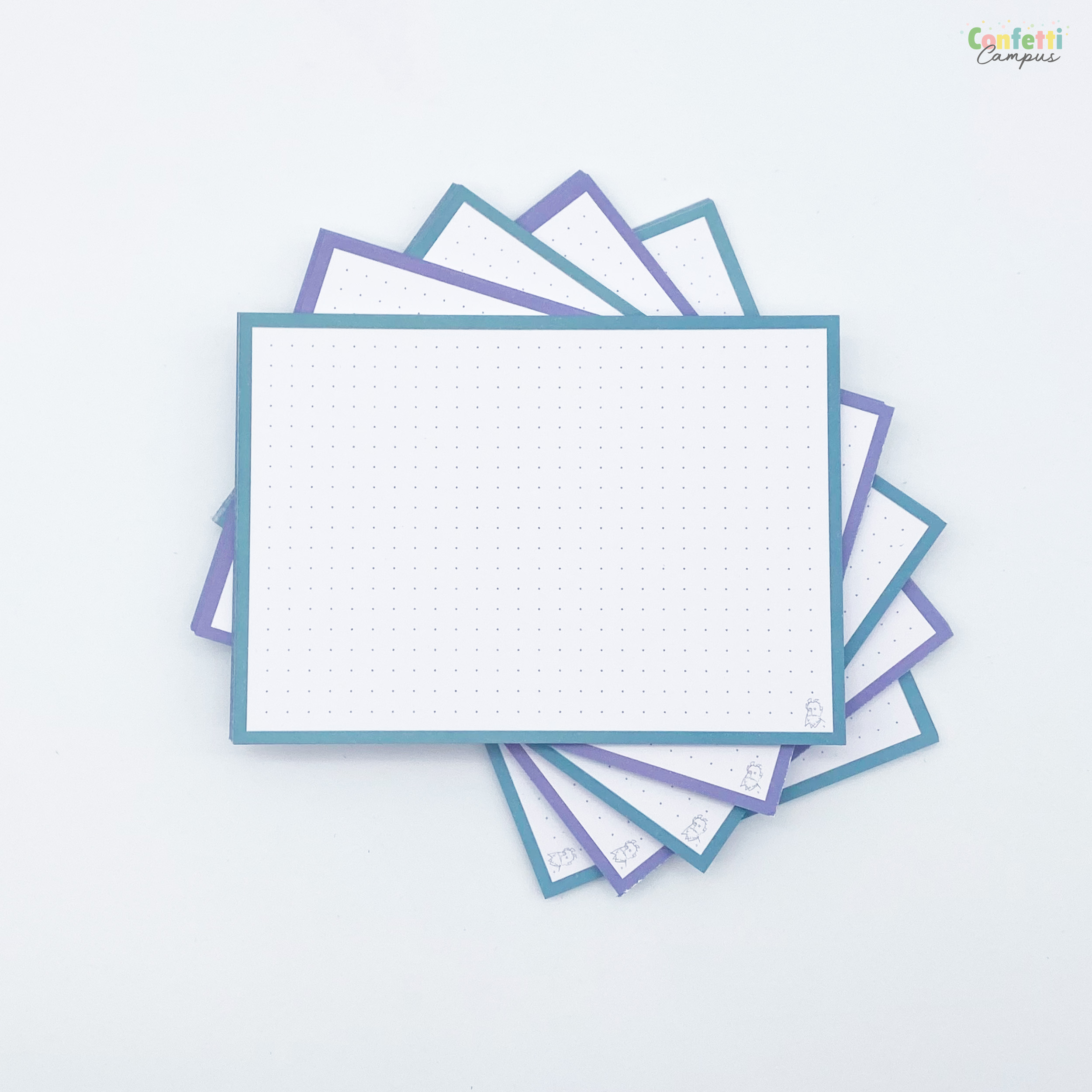 Leitner Flashcards A6 Duo Dotted Lavender Sunset