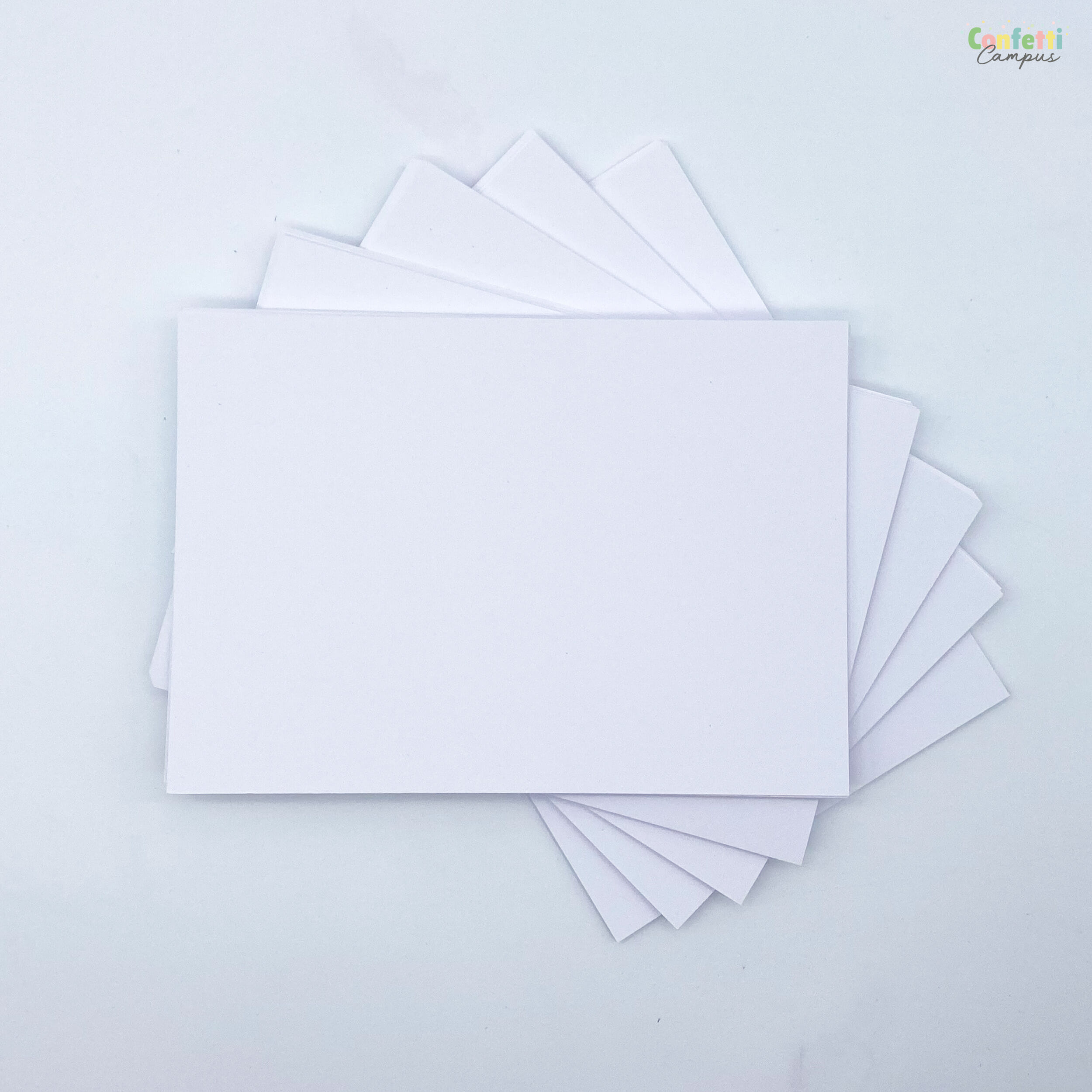 Leitner Flashcards A5 Blanco - Confetti Campus