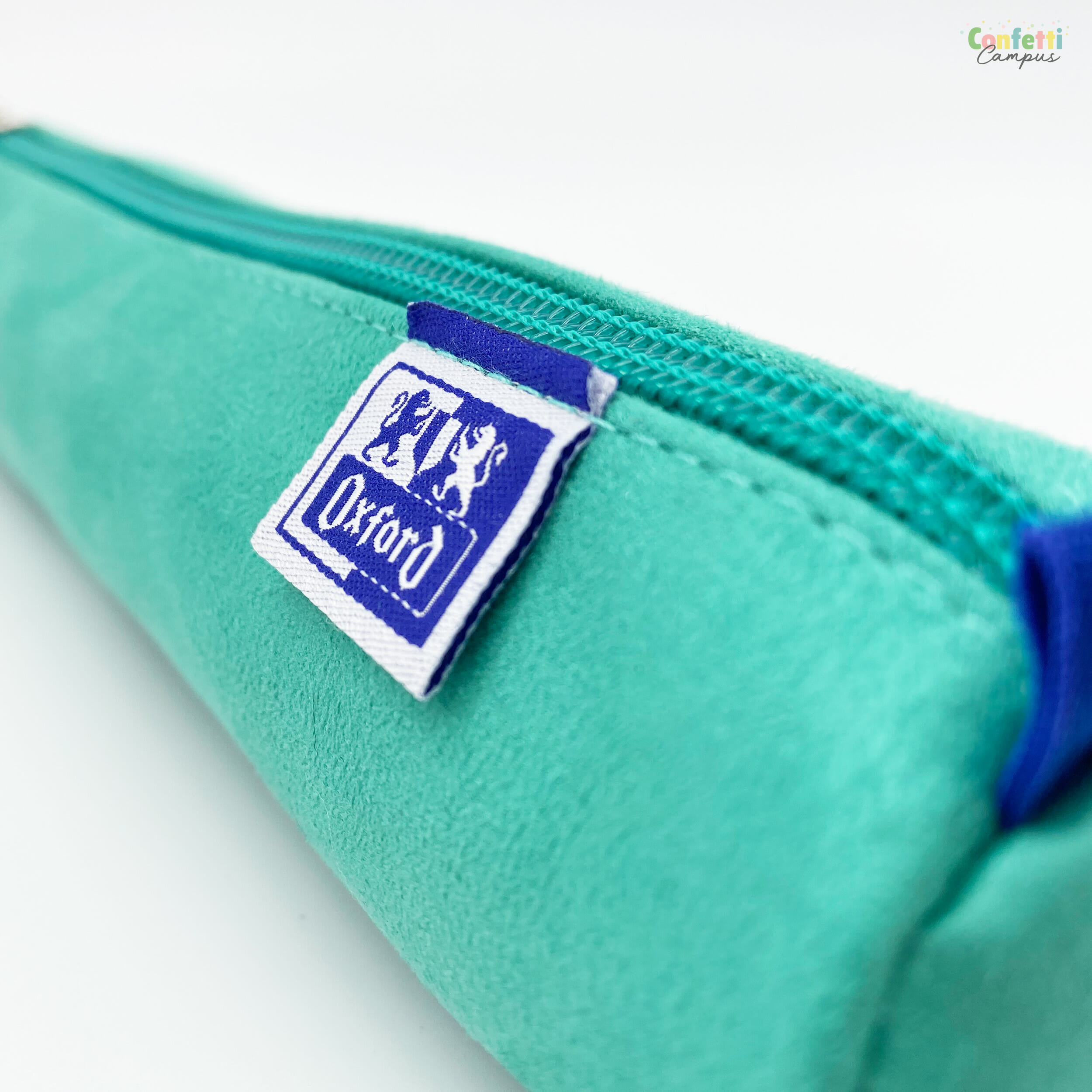 Oxford Etui Rond Kangoo Microfiber Touch Mint - Confetti Campus