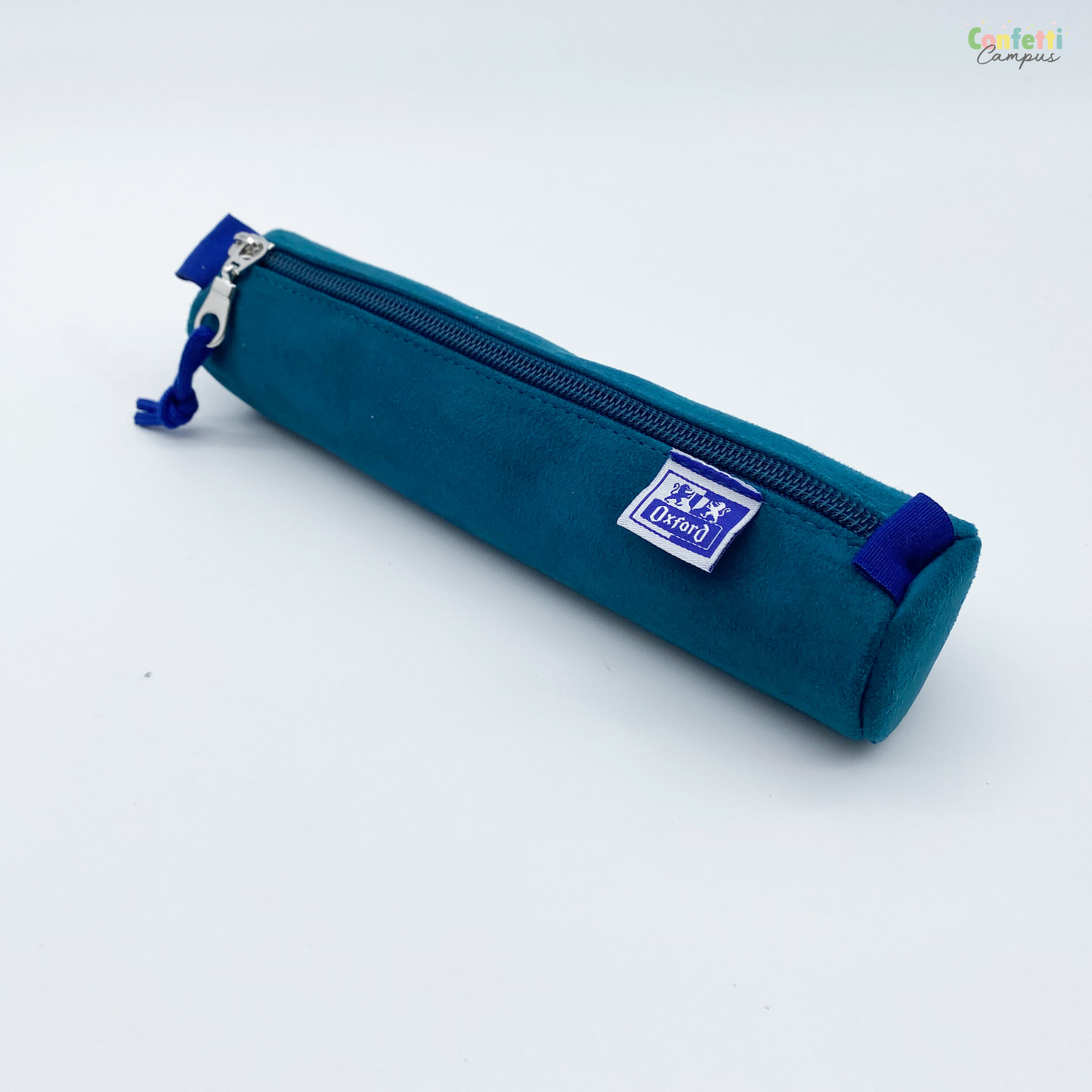 Oxford Etui Rond Kangoo Microfiber Touch Petrol Groen - Confetti Campus