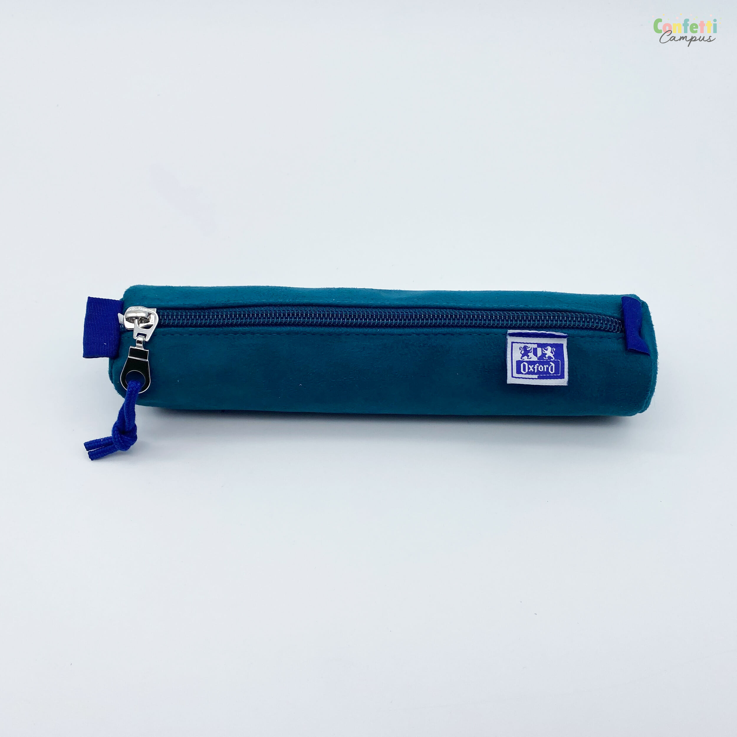 Oxford Etui Rond Kangoo Microfiber Touch Petrol Groen - Confetti Campus