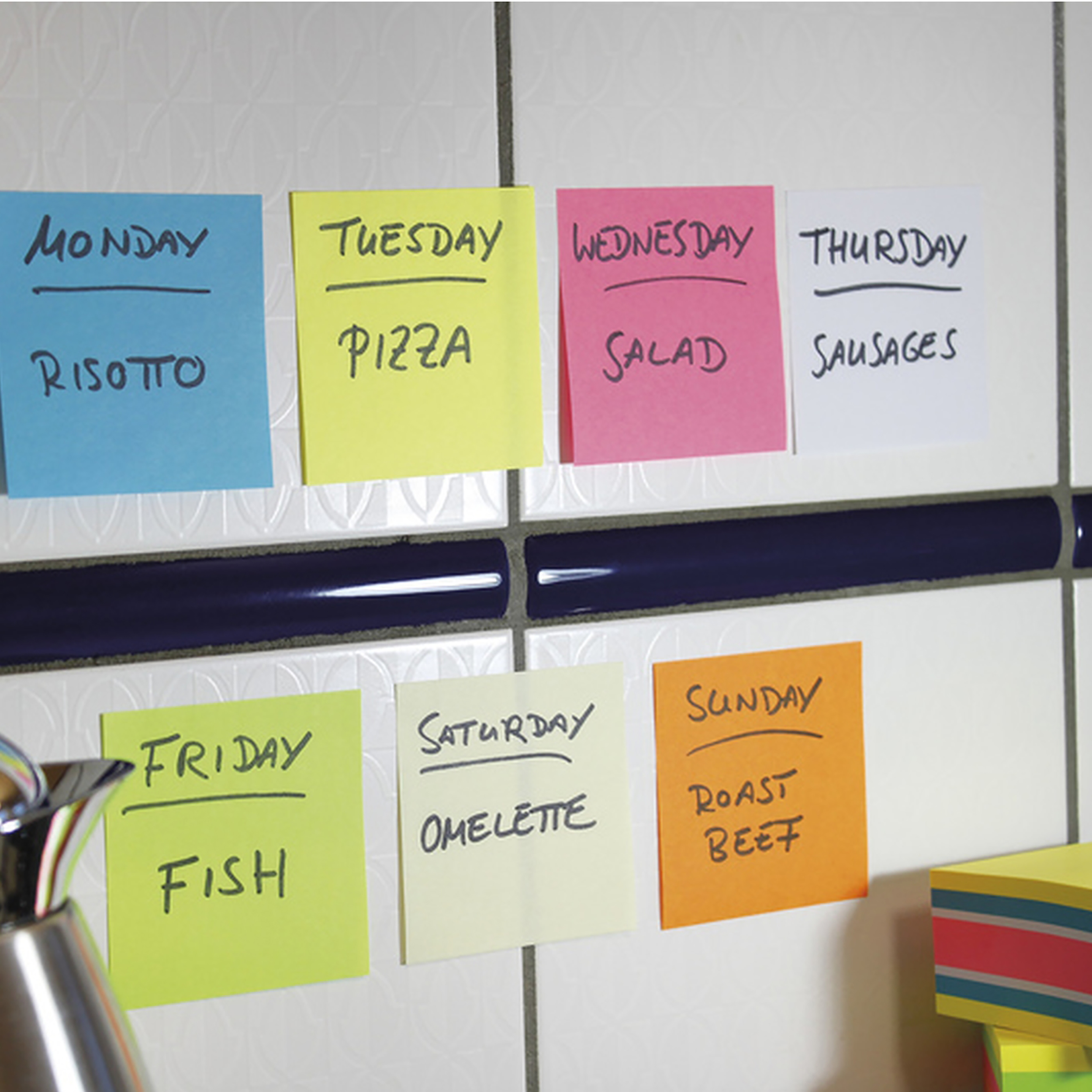 Info Notes Vierkante Sticky Notes 450 stuks Neon - Confetti Campus