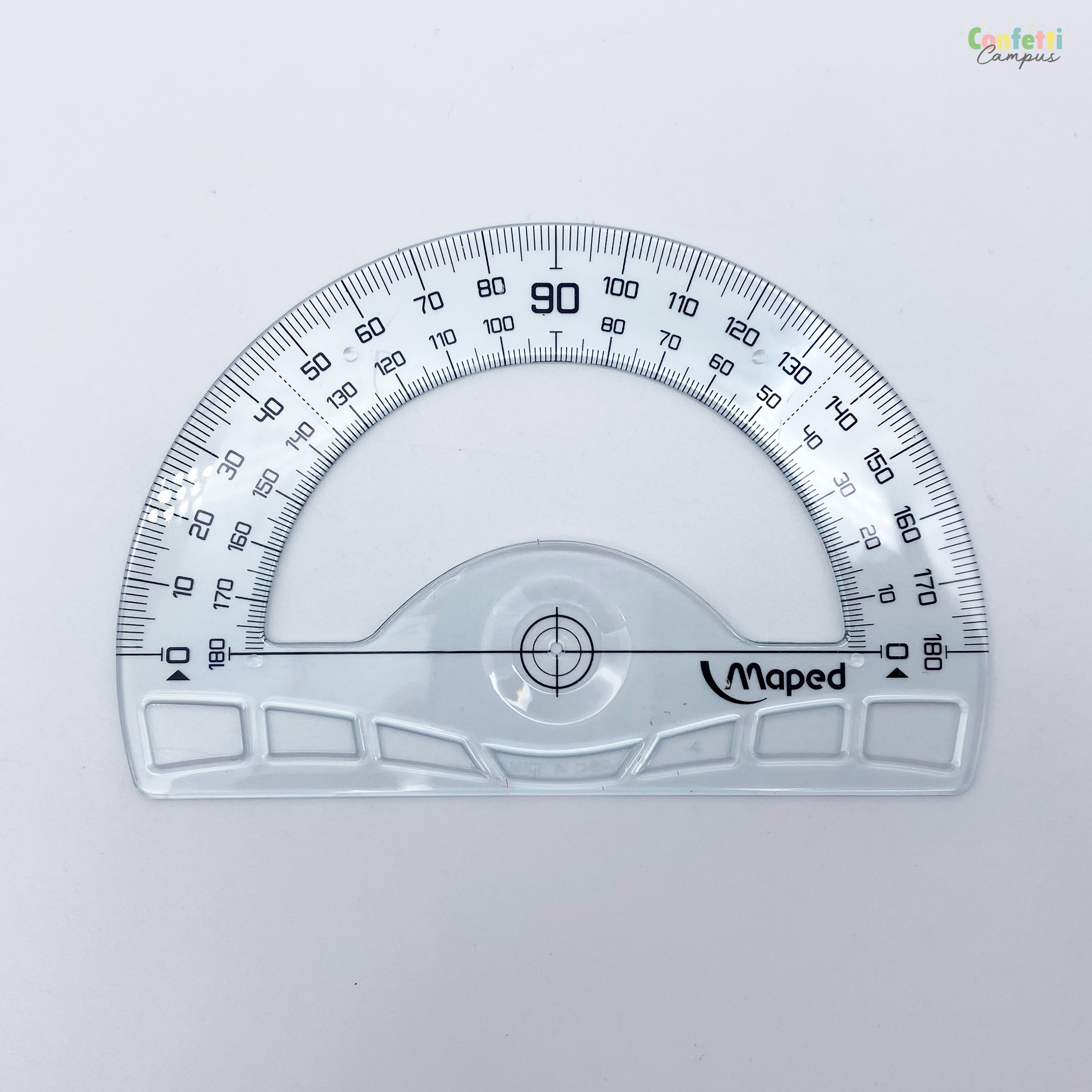Maped Gradenboog 12cm 180° plastic transparant