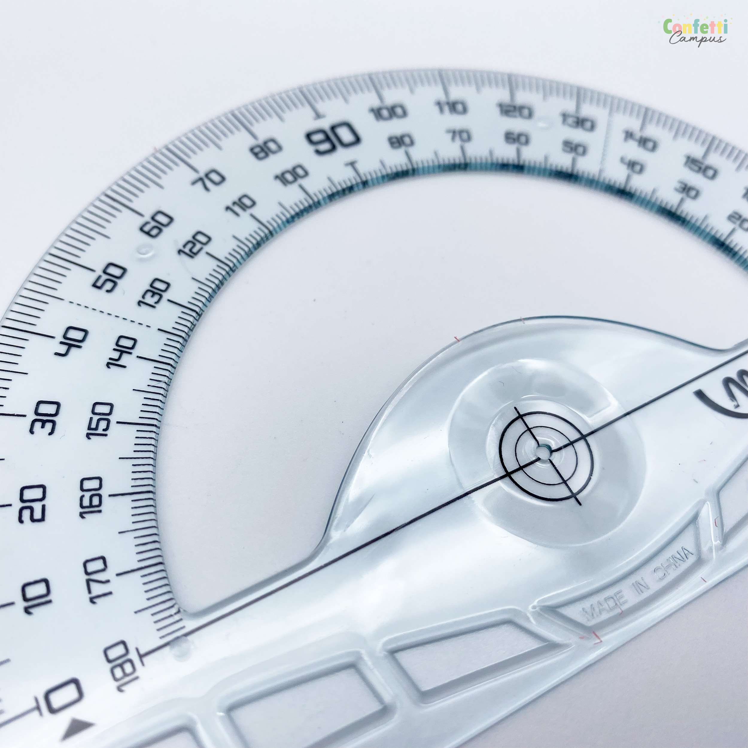 Maped Gradenboog 12cm 180° plastic transparant