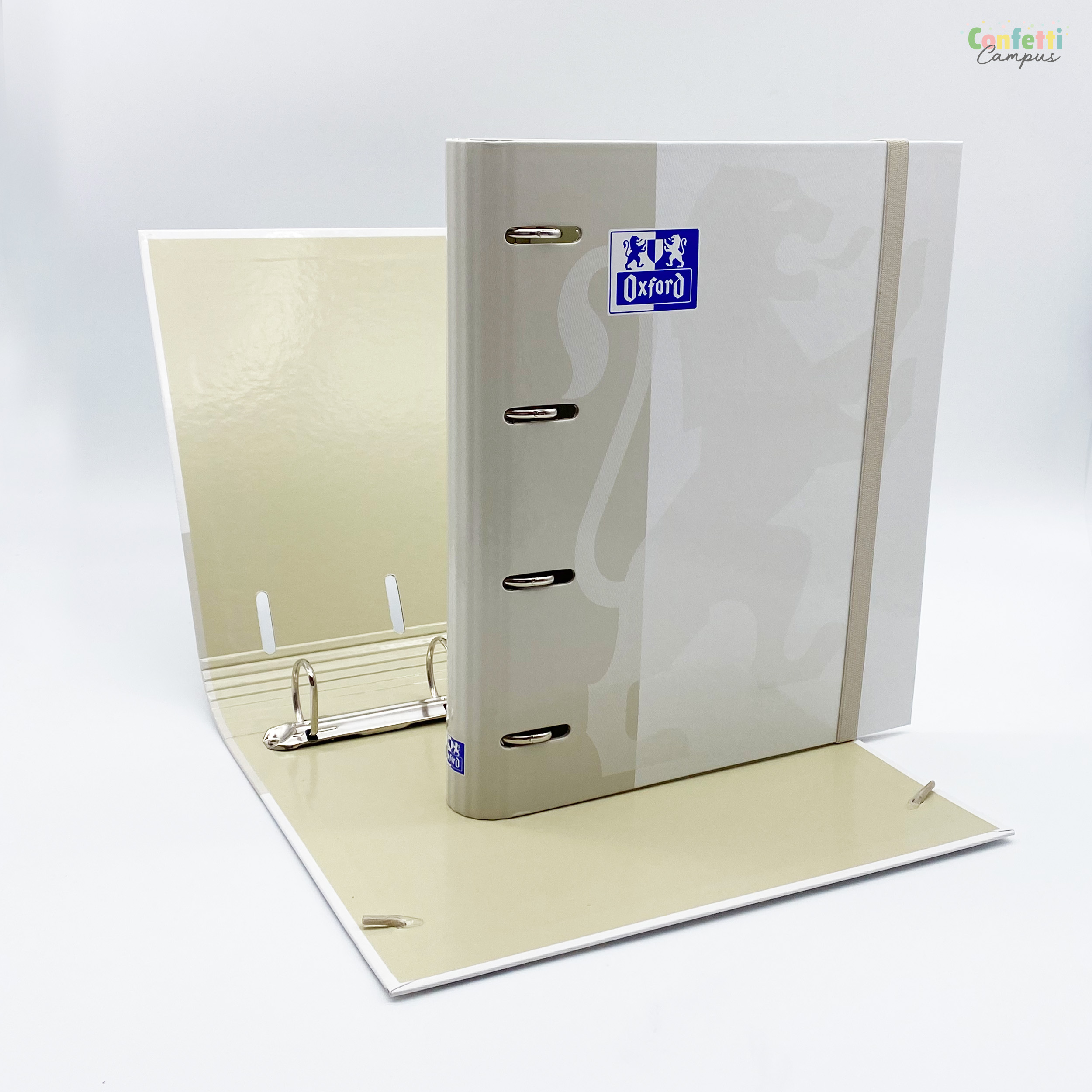 OXFORD Ringband A4 Karton 4 Rings A4 Wit - Confetti Campus