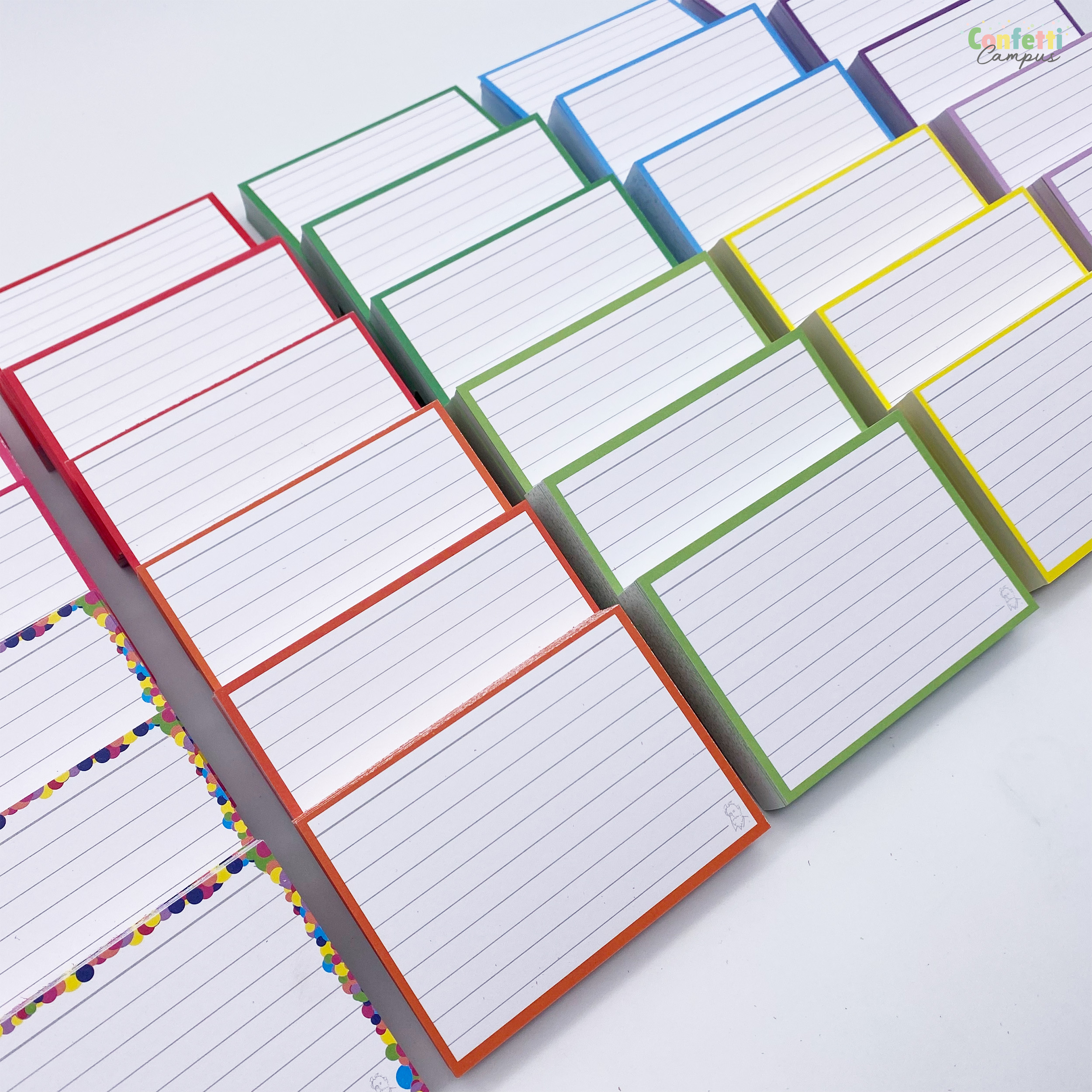 Leitner Flashcards Pakket A7 1500 stuks 40% Sale Confetti Campus