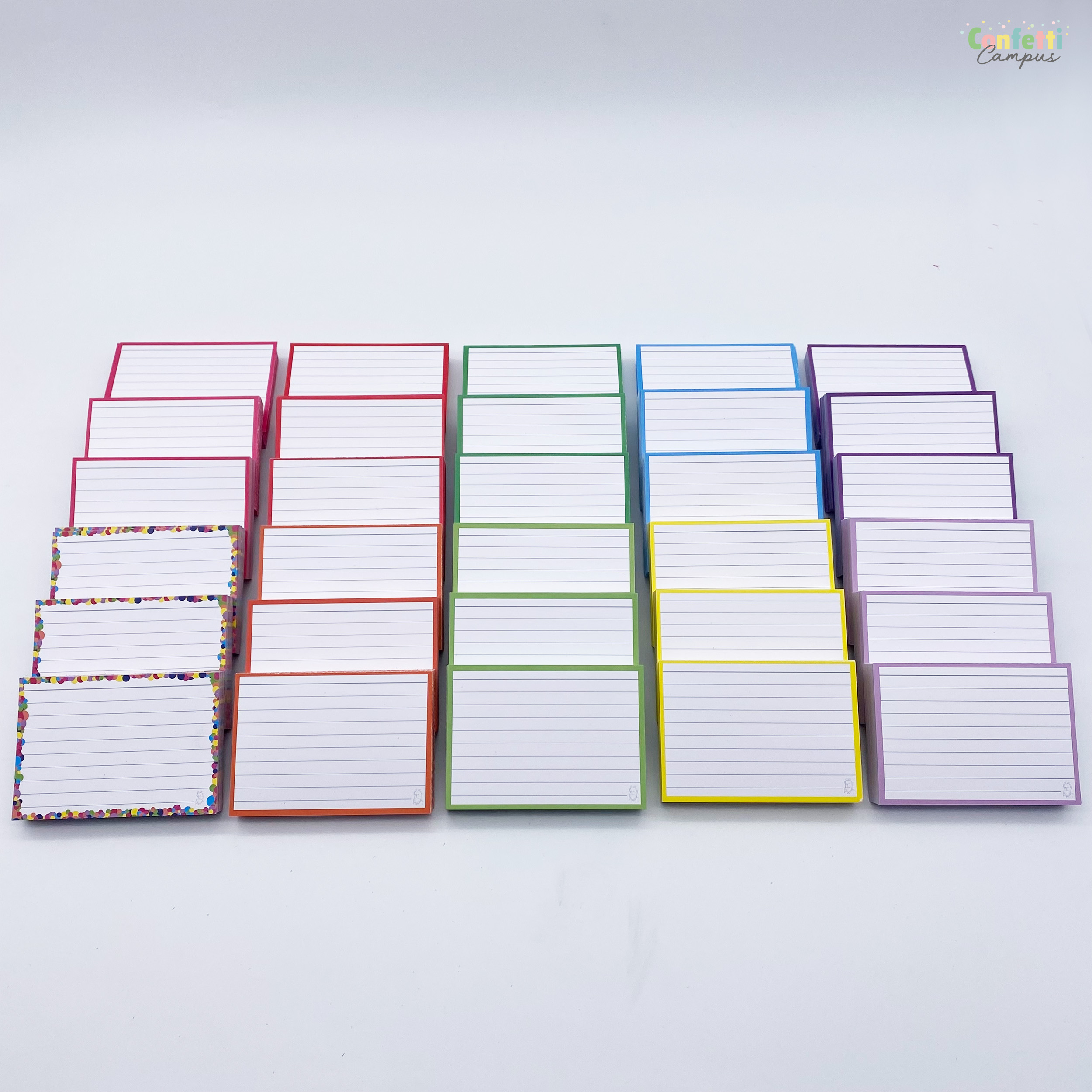 Leitner Flashcards Pakket A7 1500 stuks 40% Sale Confetti Campus