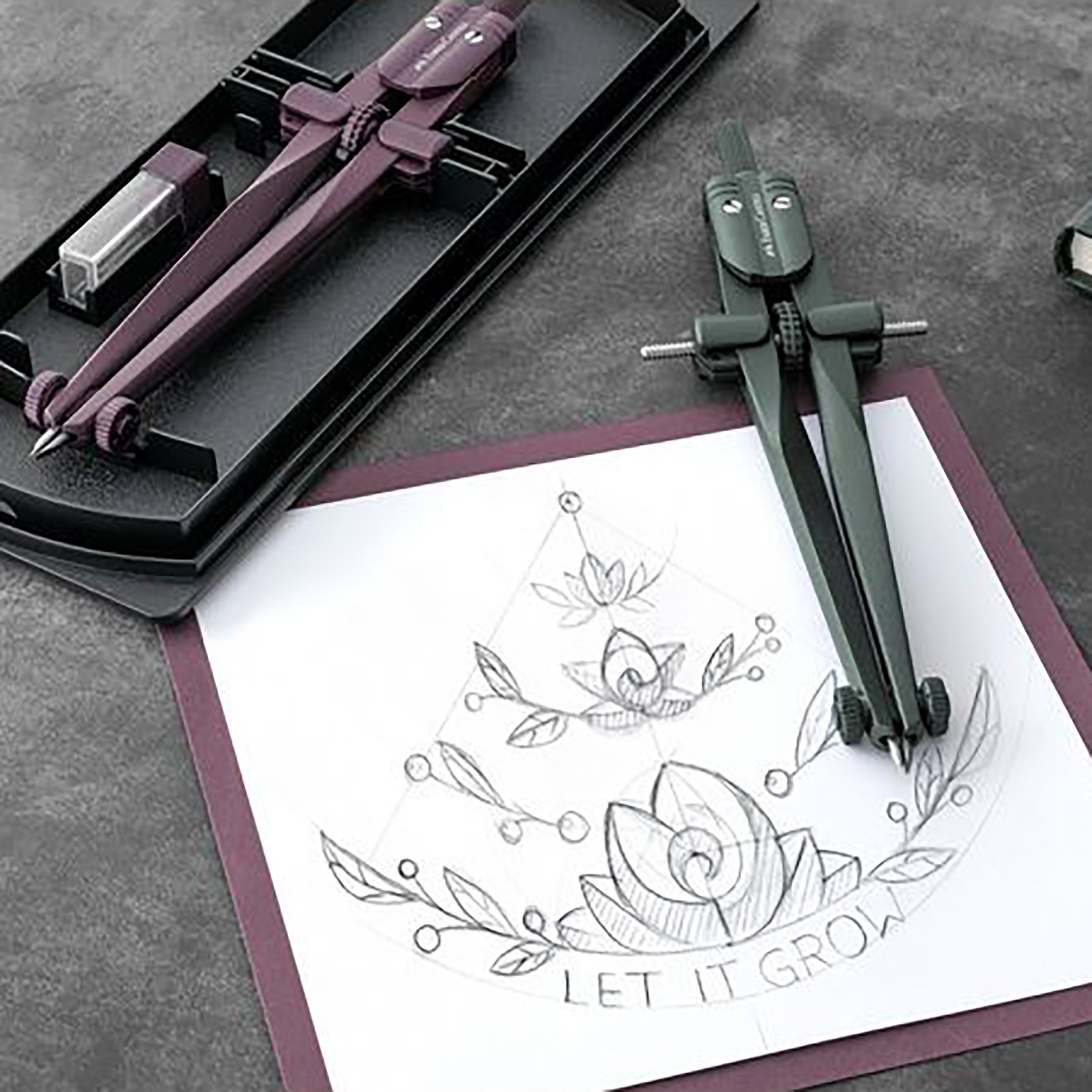 Faber Castell Passer Stream Berry - Snelverstelpasser - Confetti Campus