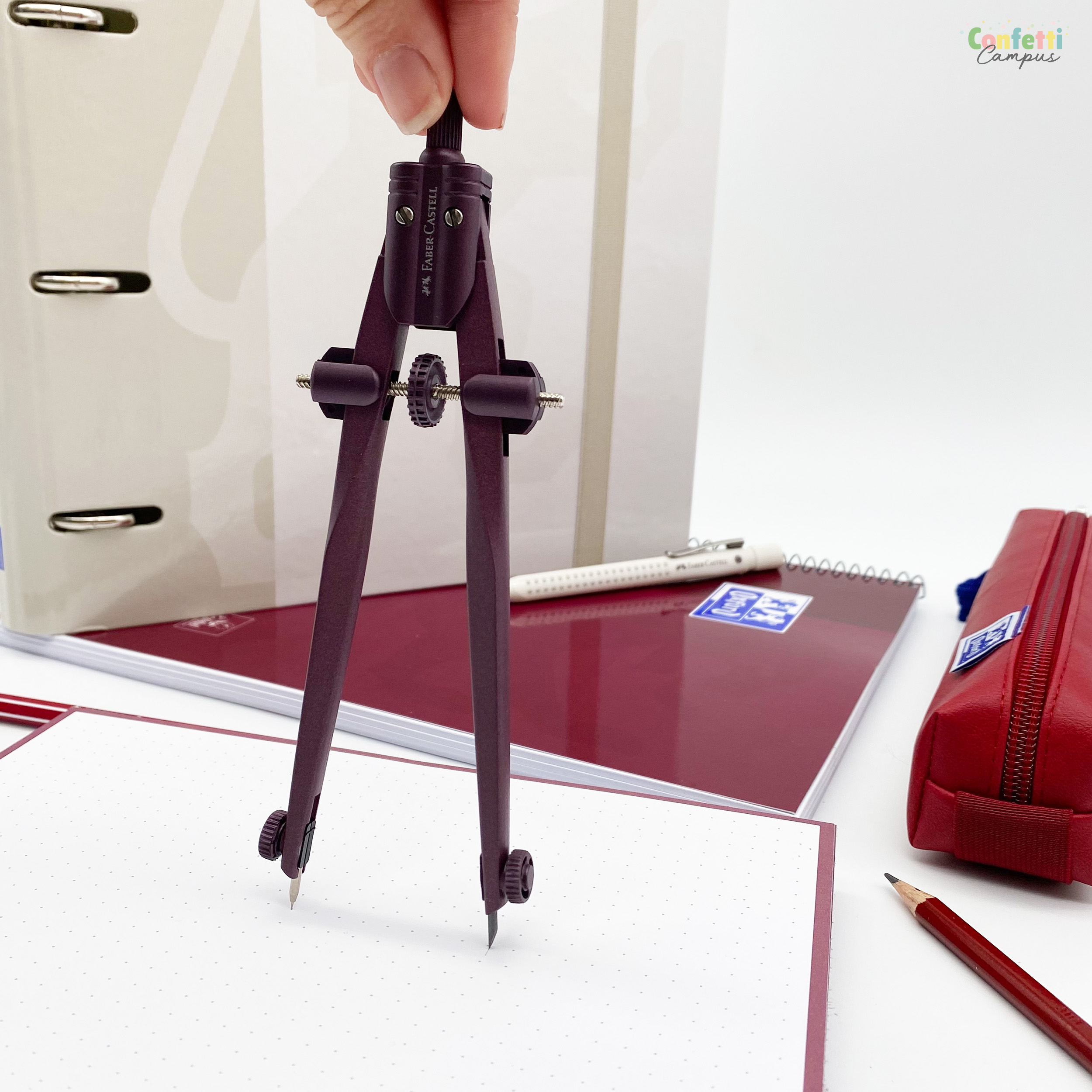 Faber Castell Passer Stream Berry - Snelverstelpasser - Confetti Campus