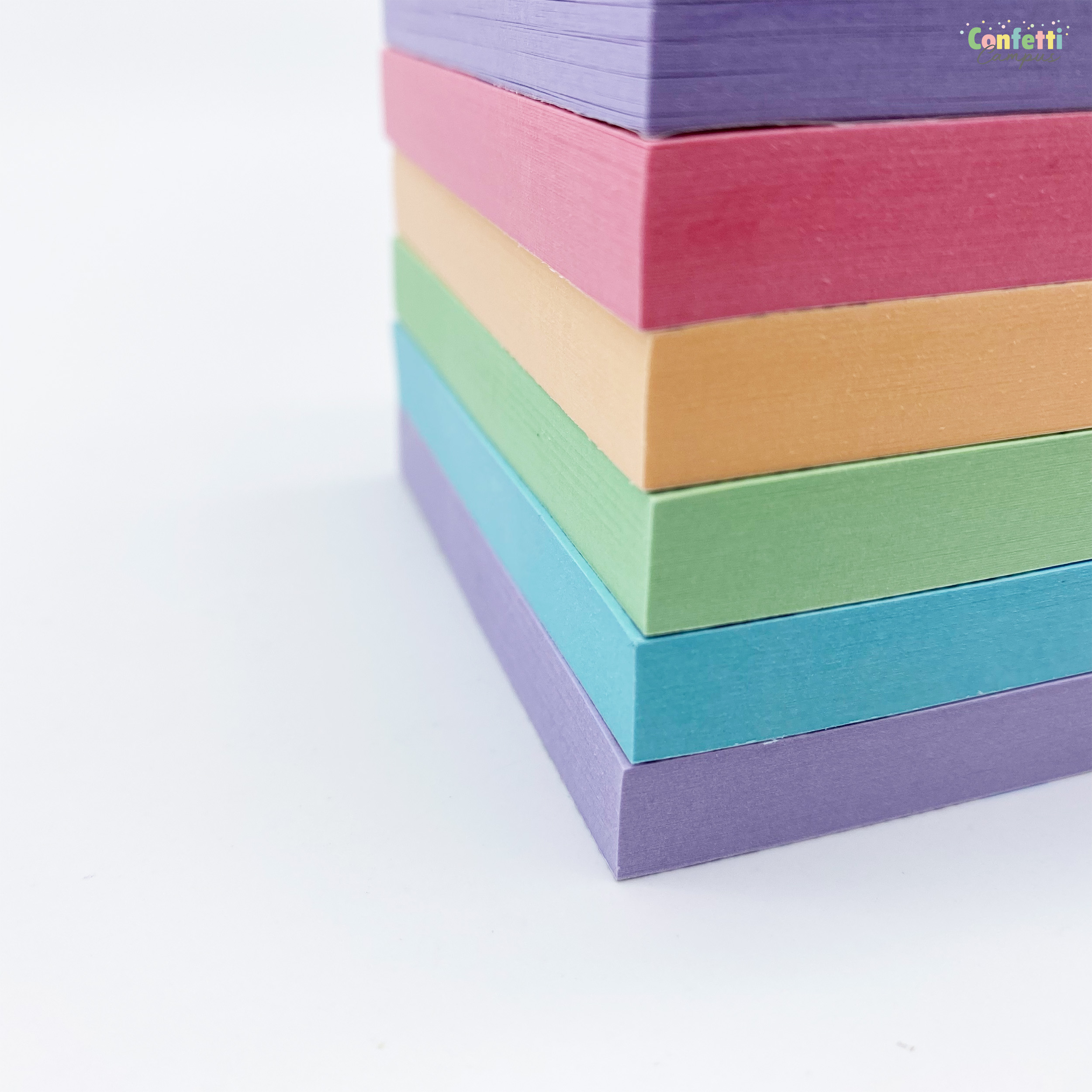 Info Notes Sticky Notes Vierkant 600 stuks 6 Kleuren Pastel