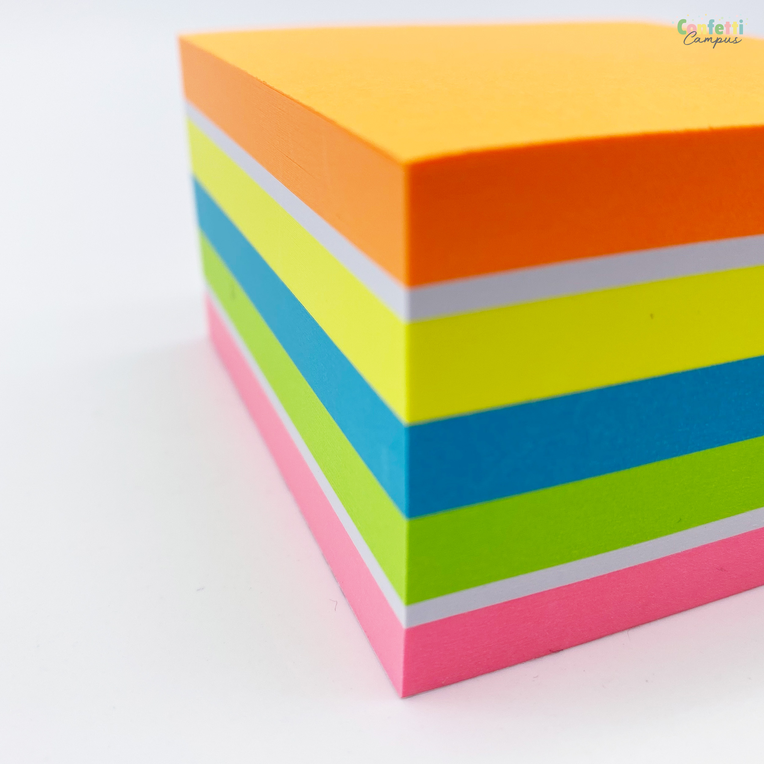 Info Notes Vierkante Sticky Notes 450 stuks Neon - Confetti Campus