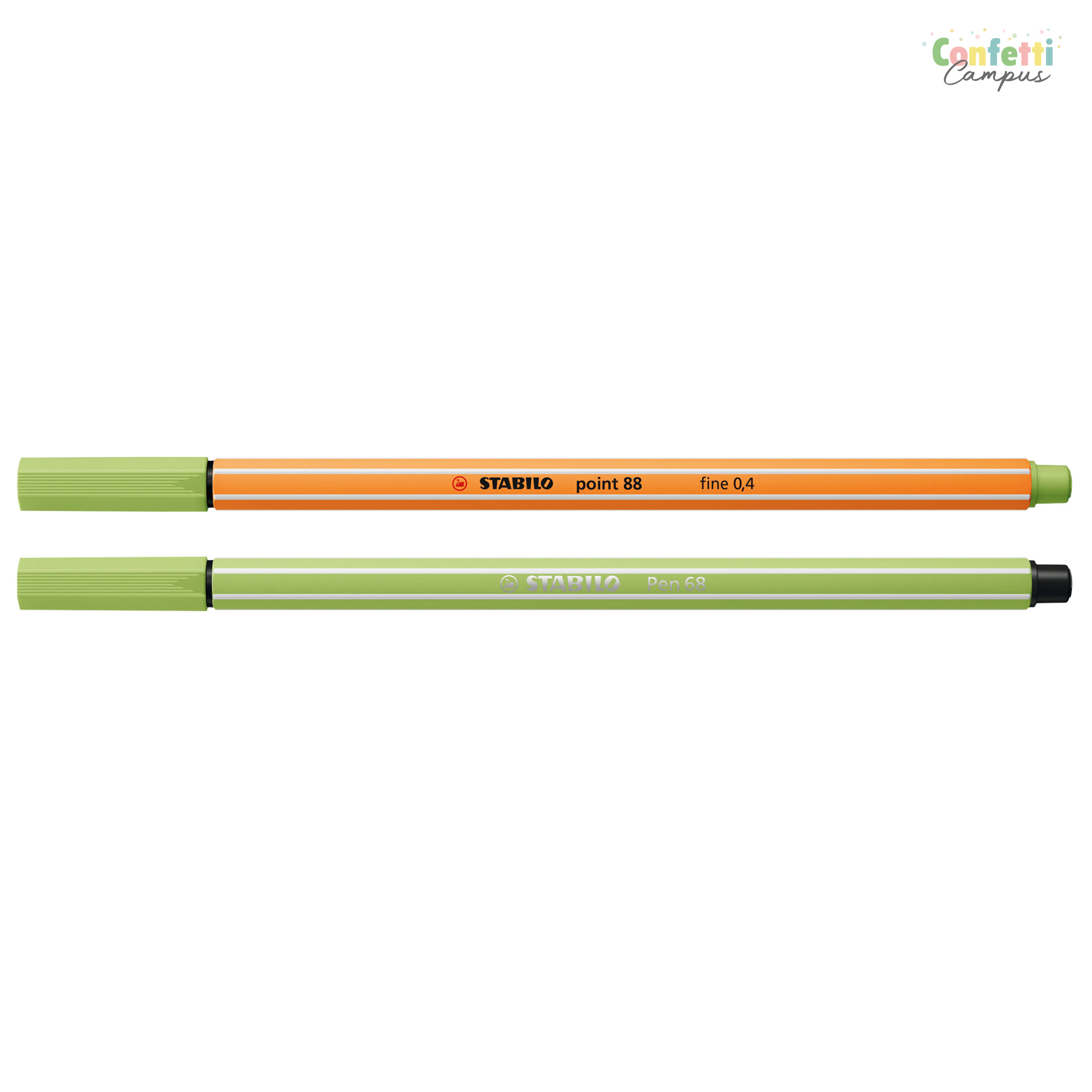 STABILO Pen 68 & point 88 Mix Pastellove set 12 stuks | Confetti Campus