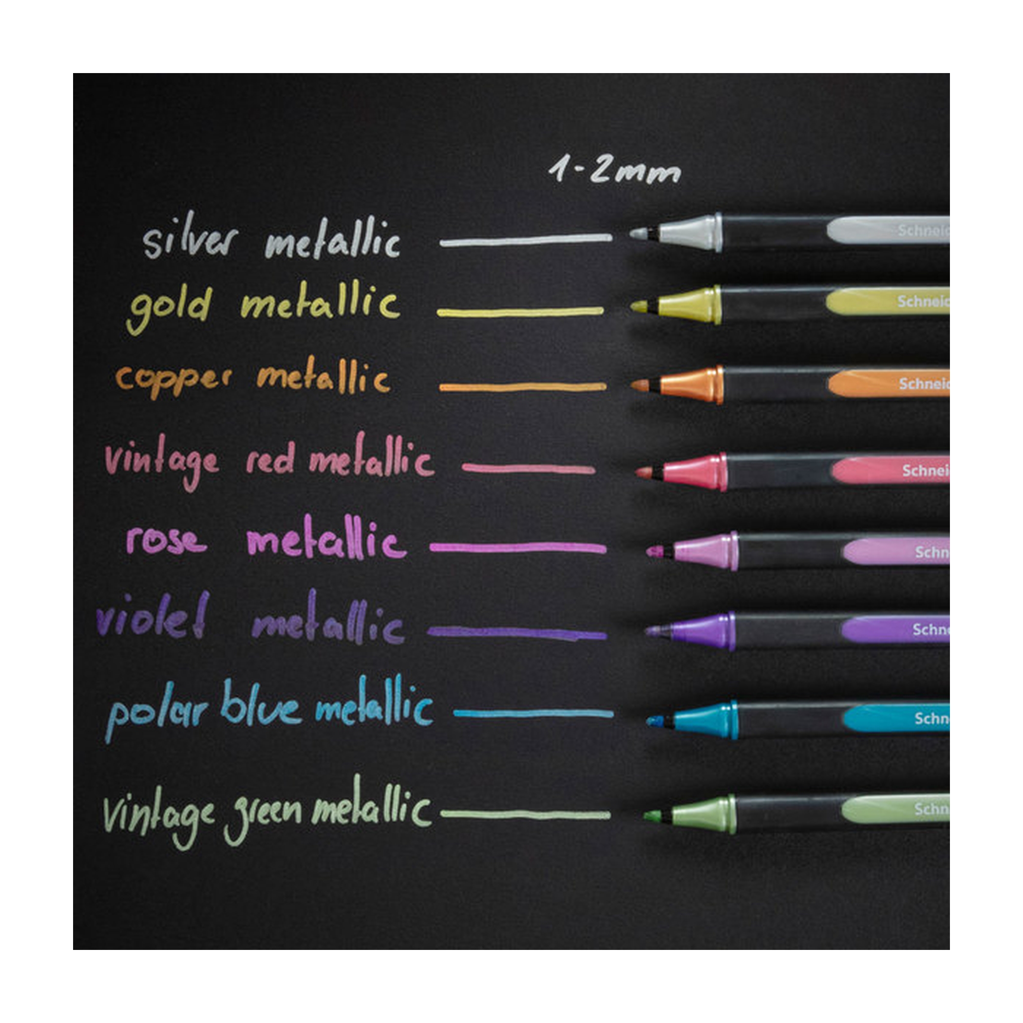 SCHNEIDER Paint-it 020 Metallic Liner 8 kleuren - Confetti Campus