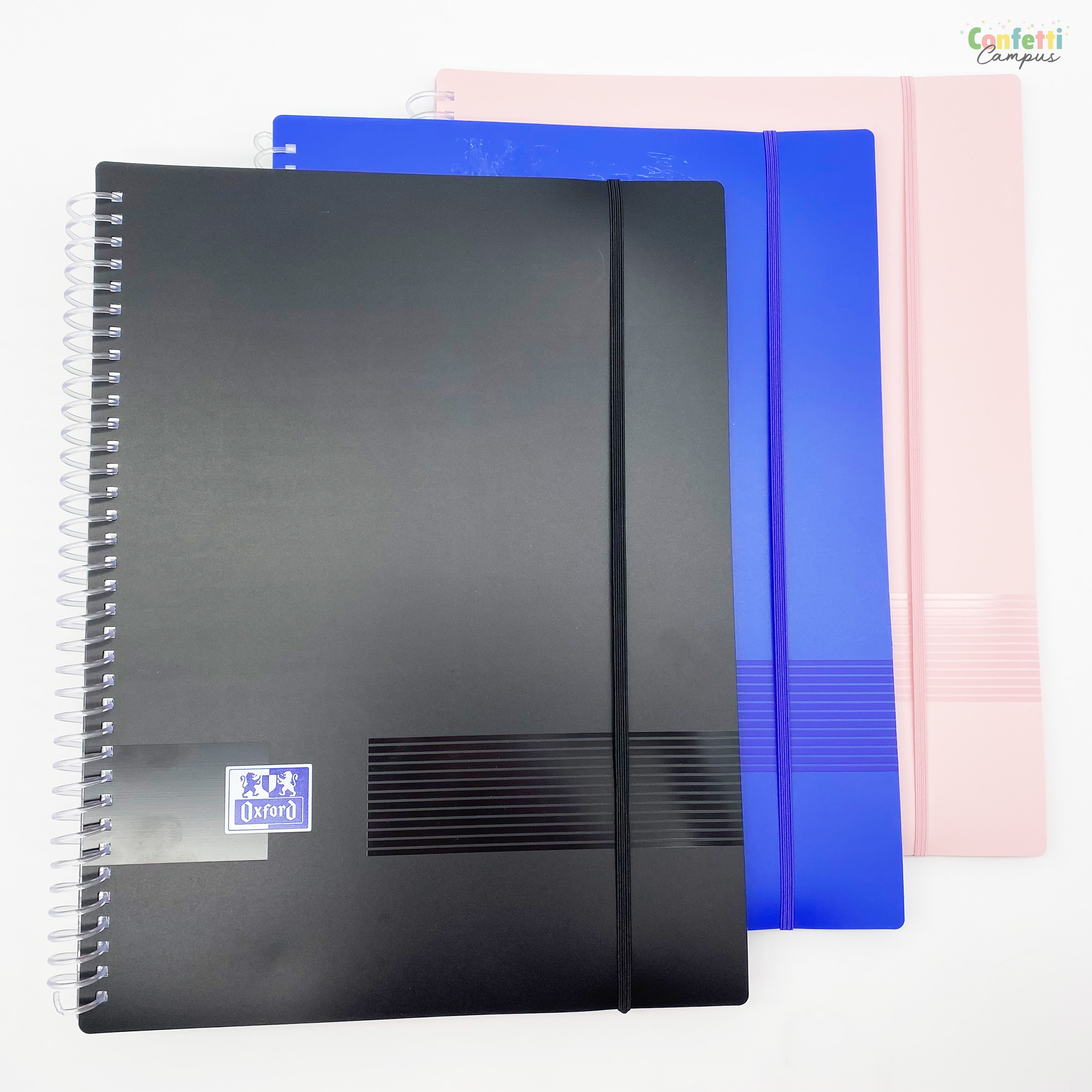 Oxford Showtas Portfolio A4 30 Insteekhoezen Zwart - Confetti Campus