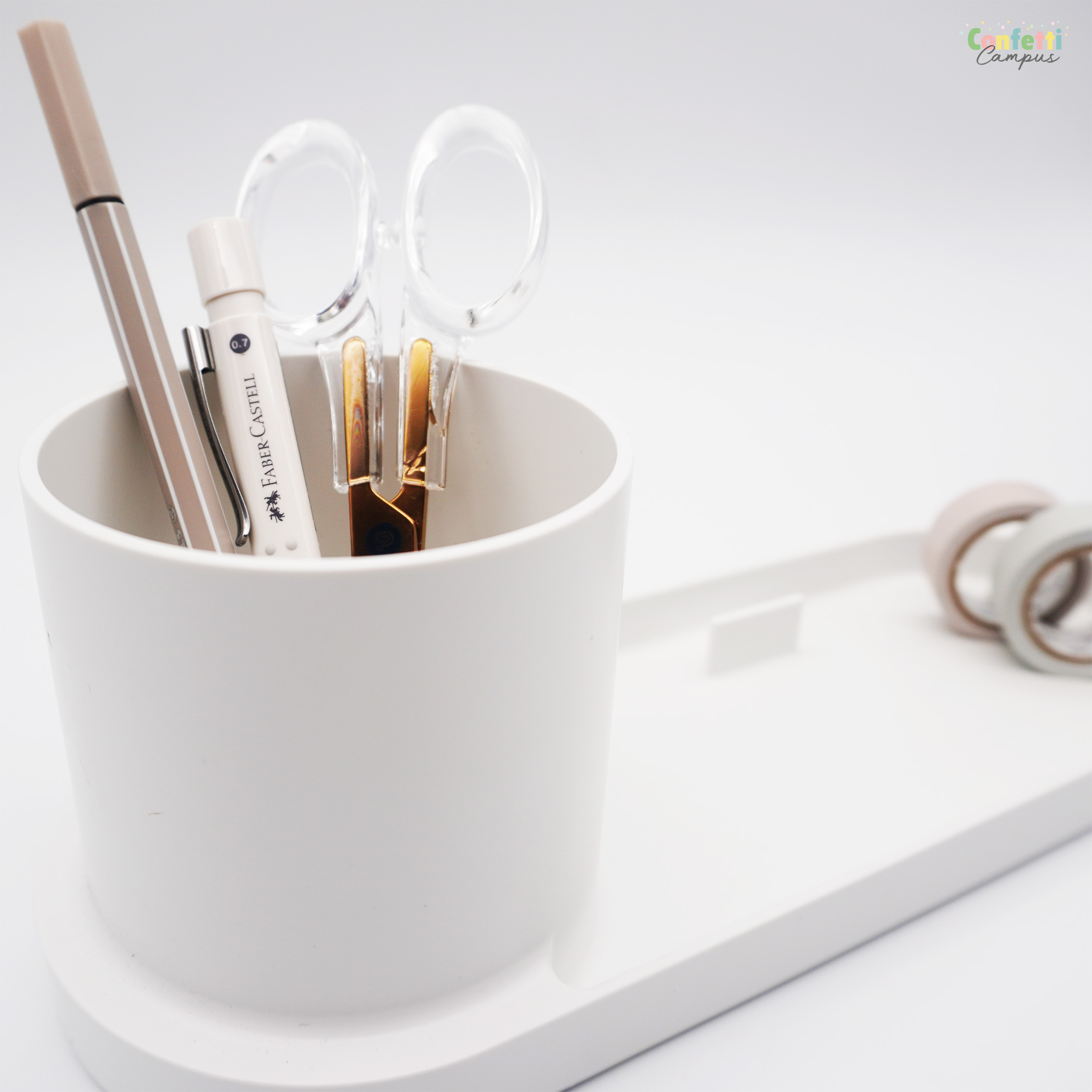 Forma Desk Organizer tray APRIL Wit - met telefoonhouder