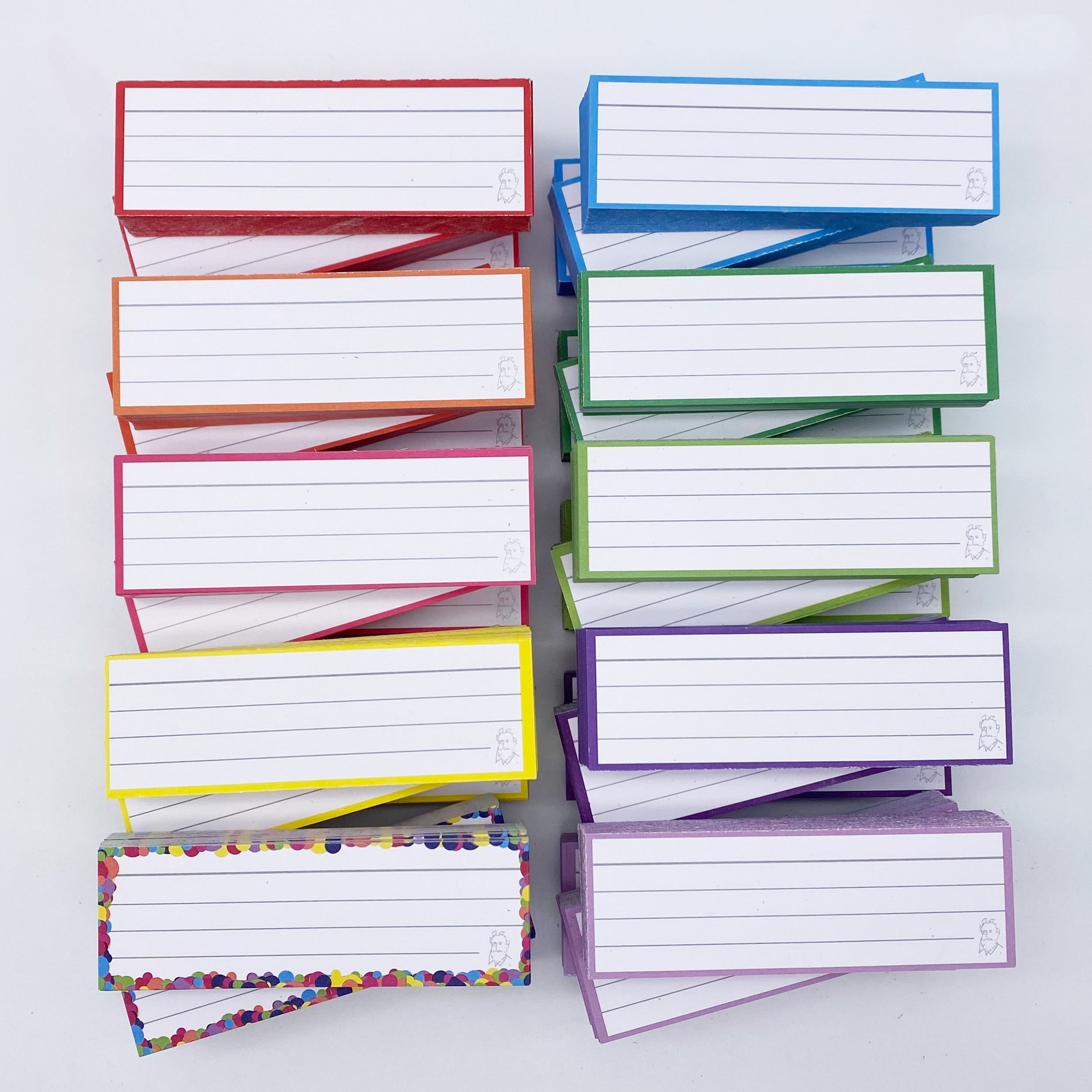 Leitner Flashcards Pakket Half 1500 stuks - Confetti Campus