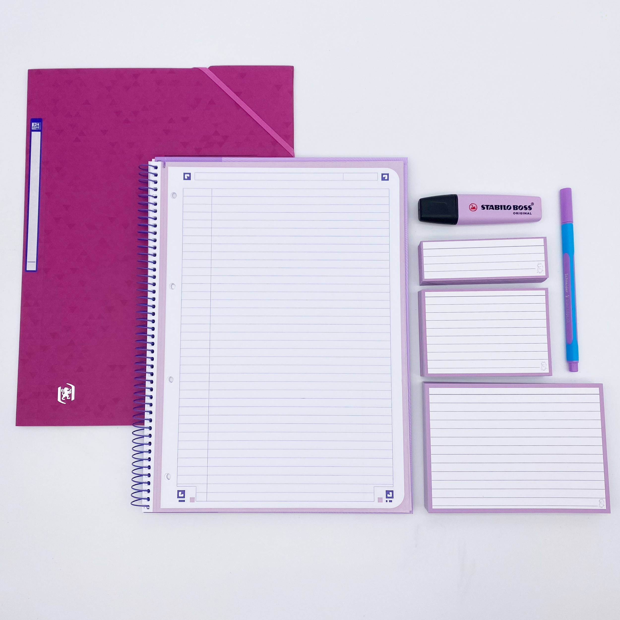 Pretty Notes & Flashcards Paars - Compleet pakket 10% sale