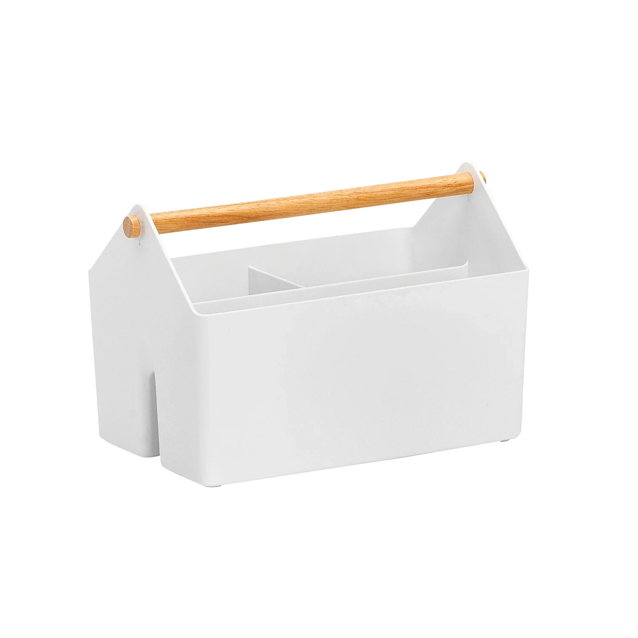 Forma Desk Organizer Toolbox Liz Wit - 3 grote vakken en handvat