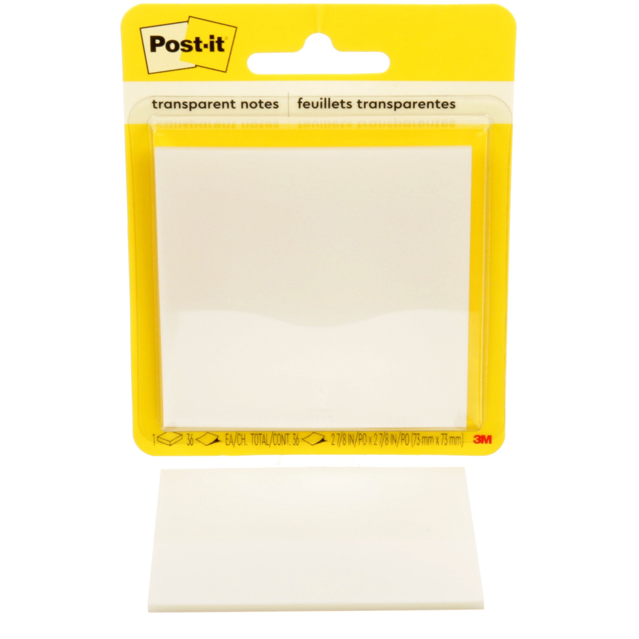 Post-it Transparante Sticky Notes 73 x 73 mm - doorzichtige memo