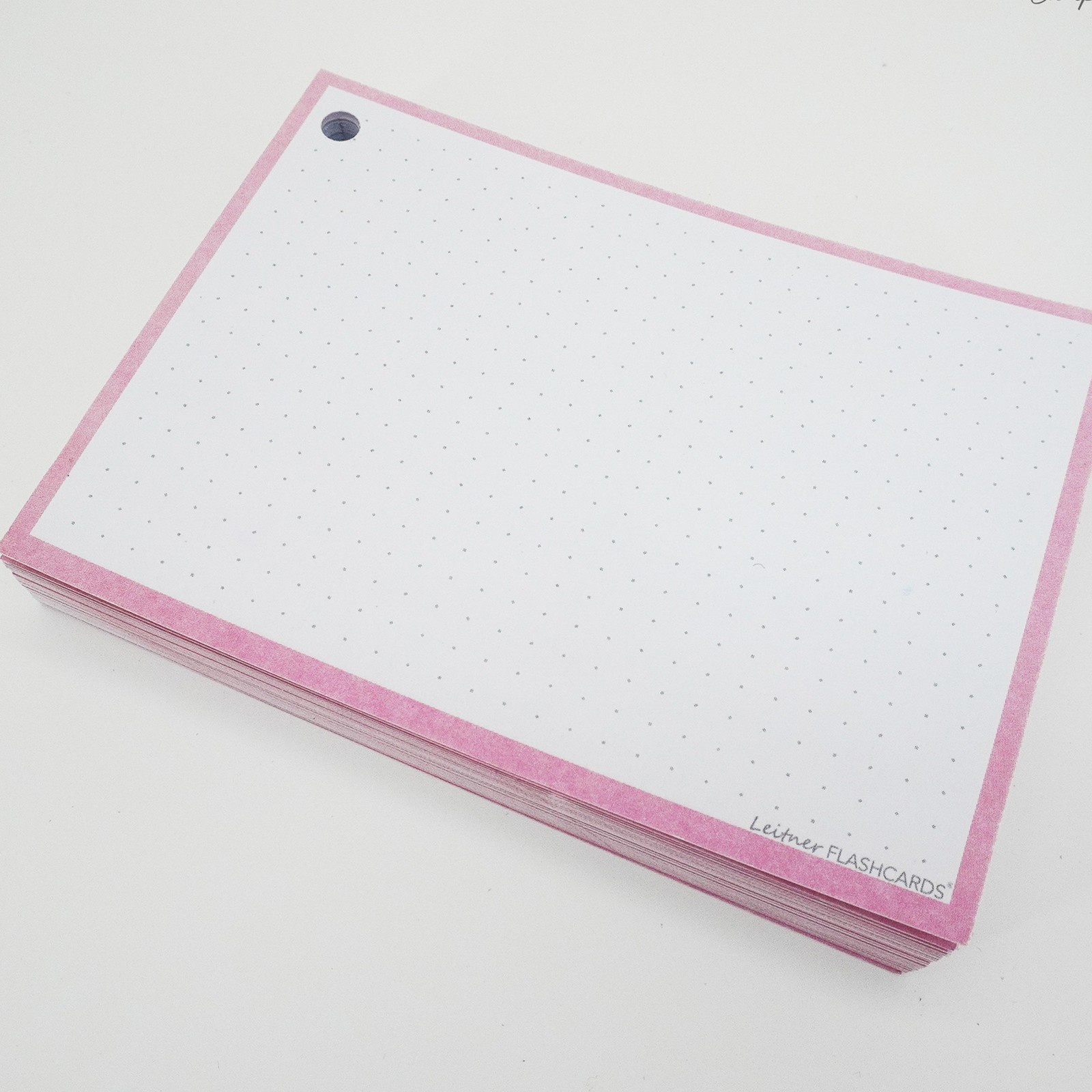 Leitner Flashcards A6 Dotted Pastel Roze