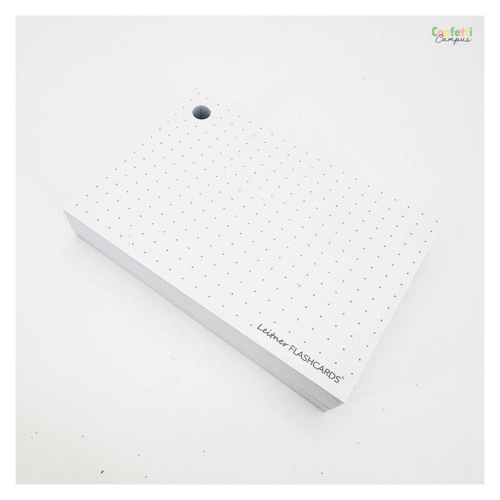 Leitner Flashcards A7 Dotted Wit - Confetti Campus