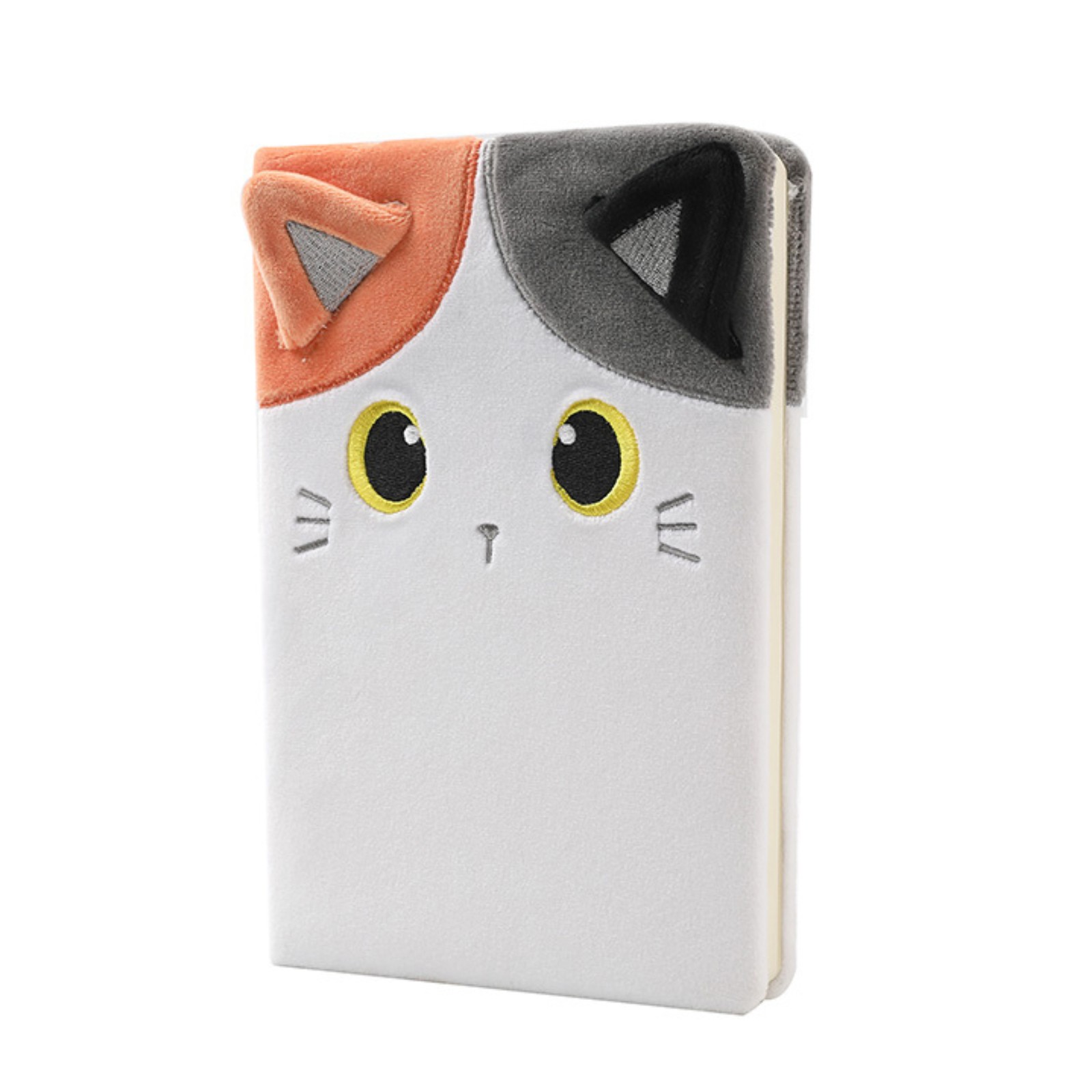 i-Total Fluffy Notebook A5 Gelinieerd Orange Cat - Confetti Campus